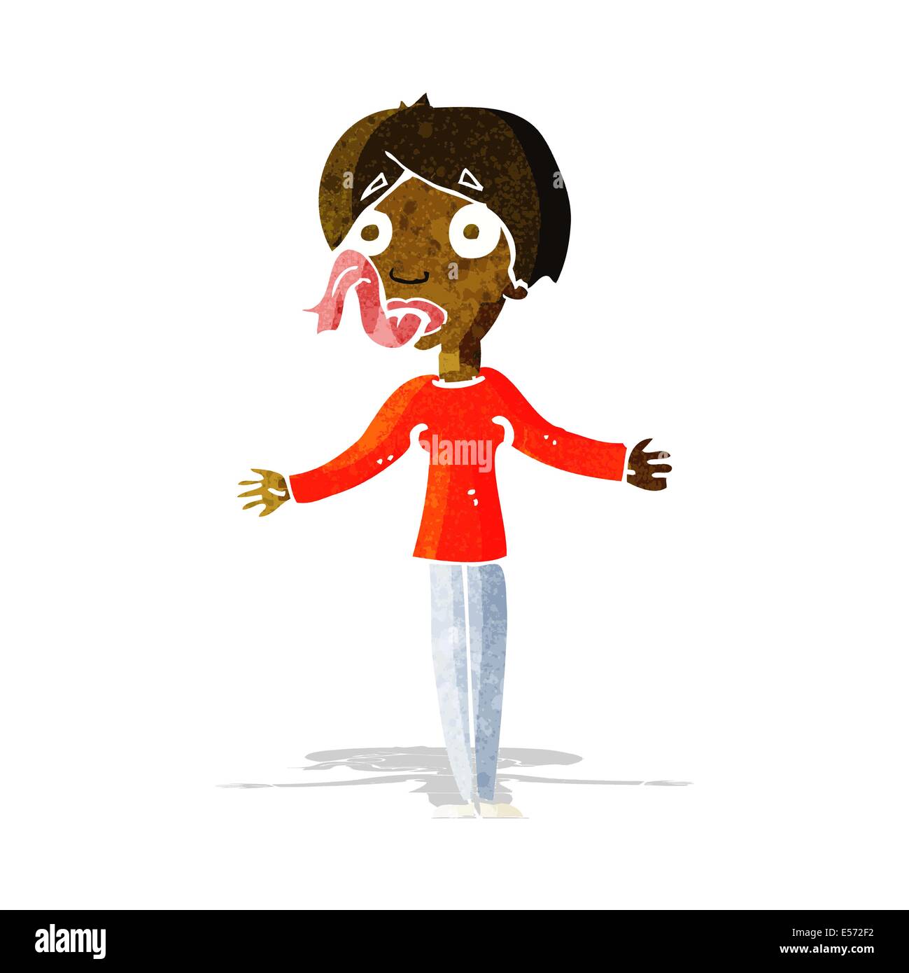 cartoon woman telling lies Stock Vector Image & Art - Alamy