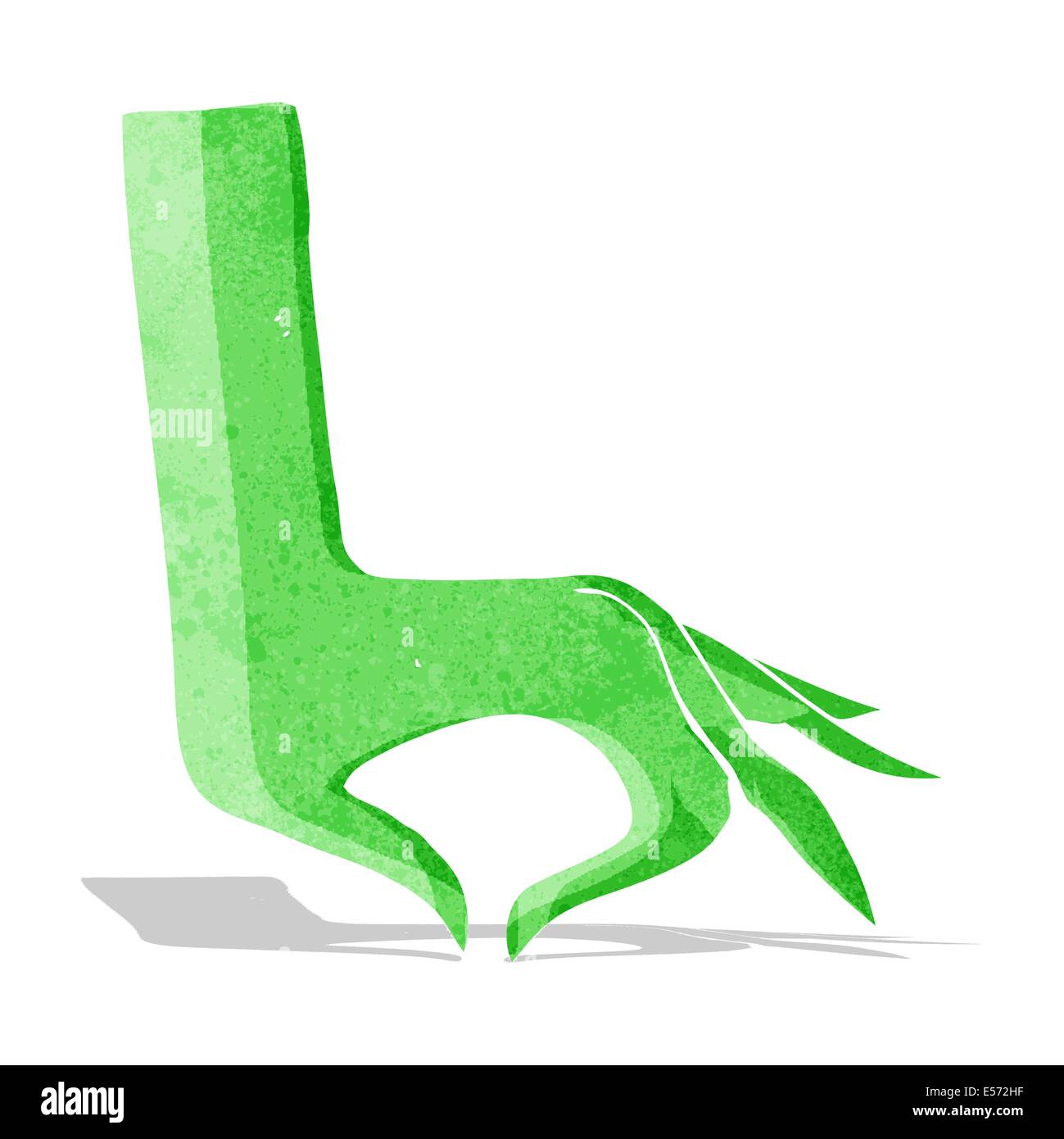 cartoon green hand symbol Stock Vector Image & Art - Alamy
