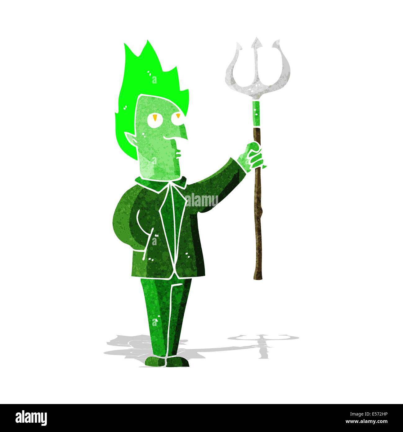 cartoon devil with pitchfork Stock Vector Image & Art - Alamy