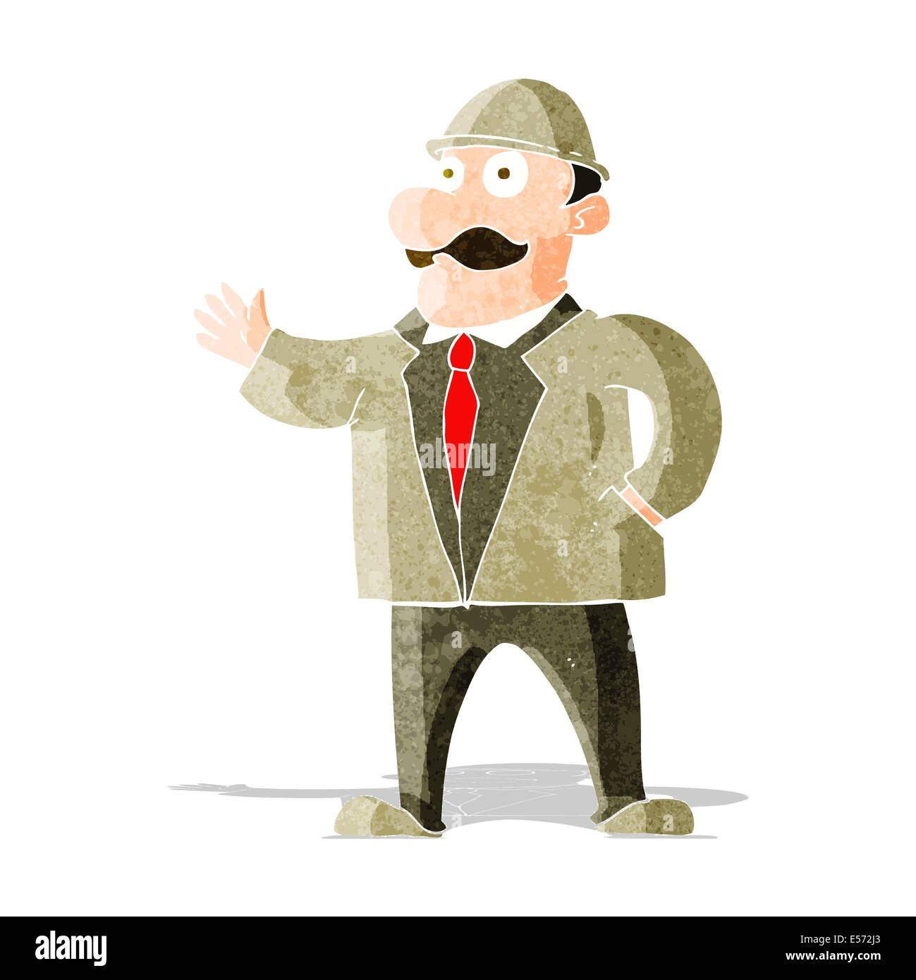 cartoon sensible businessman in bowler hat Stock Vector Image & Art - Alamy