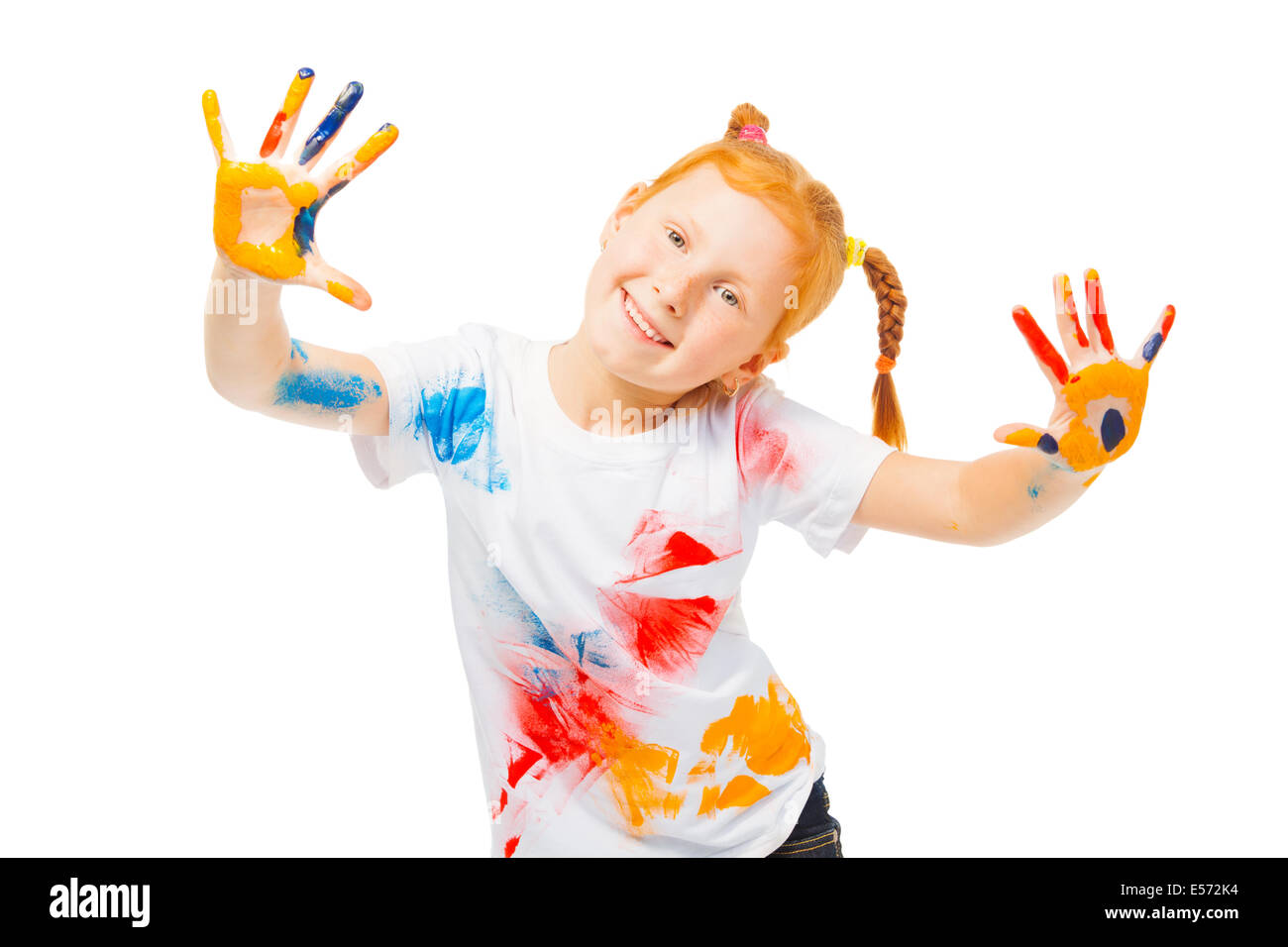 Little funny girl dances Stock Photo - Alamy Little funny girl dances Stock Photo - Alamy