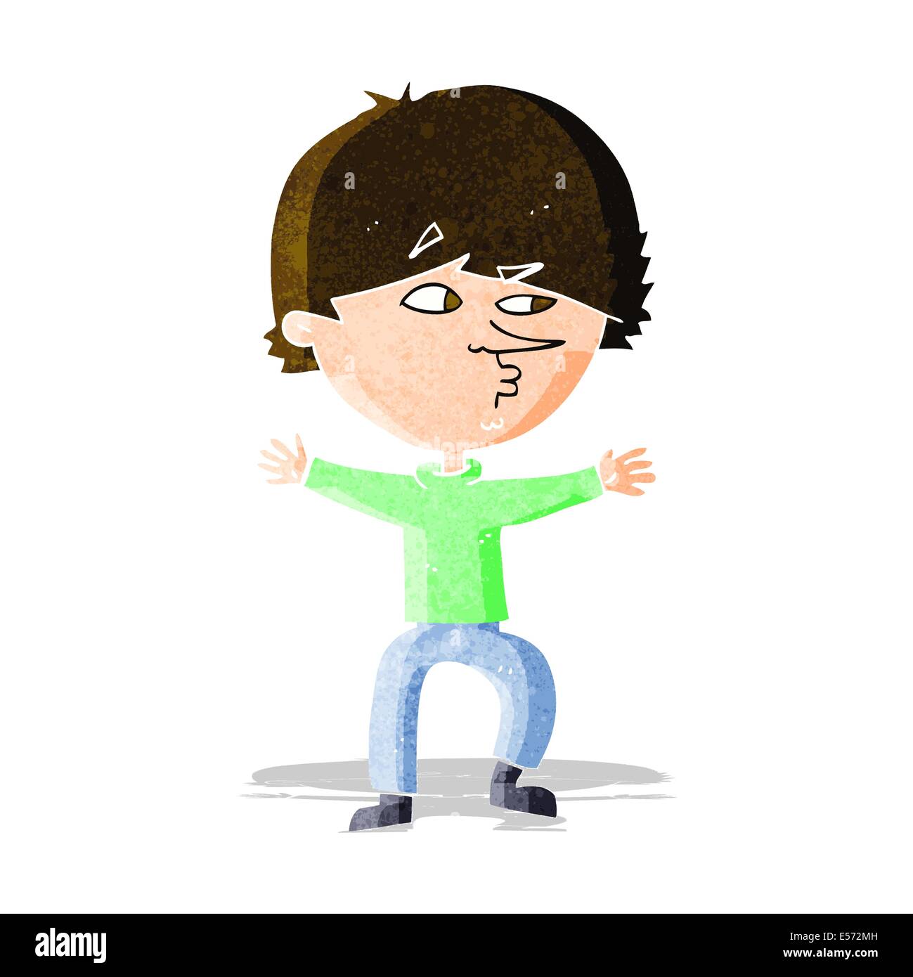 cartoon suspicious man Stock Vector Image & Art - Alamy