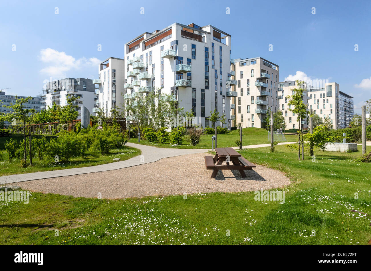 Modern apartment buildings, Amager, Copenhagen, Denmark Stock Photo - Alamy