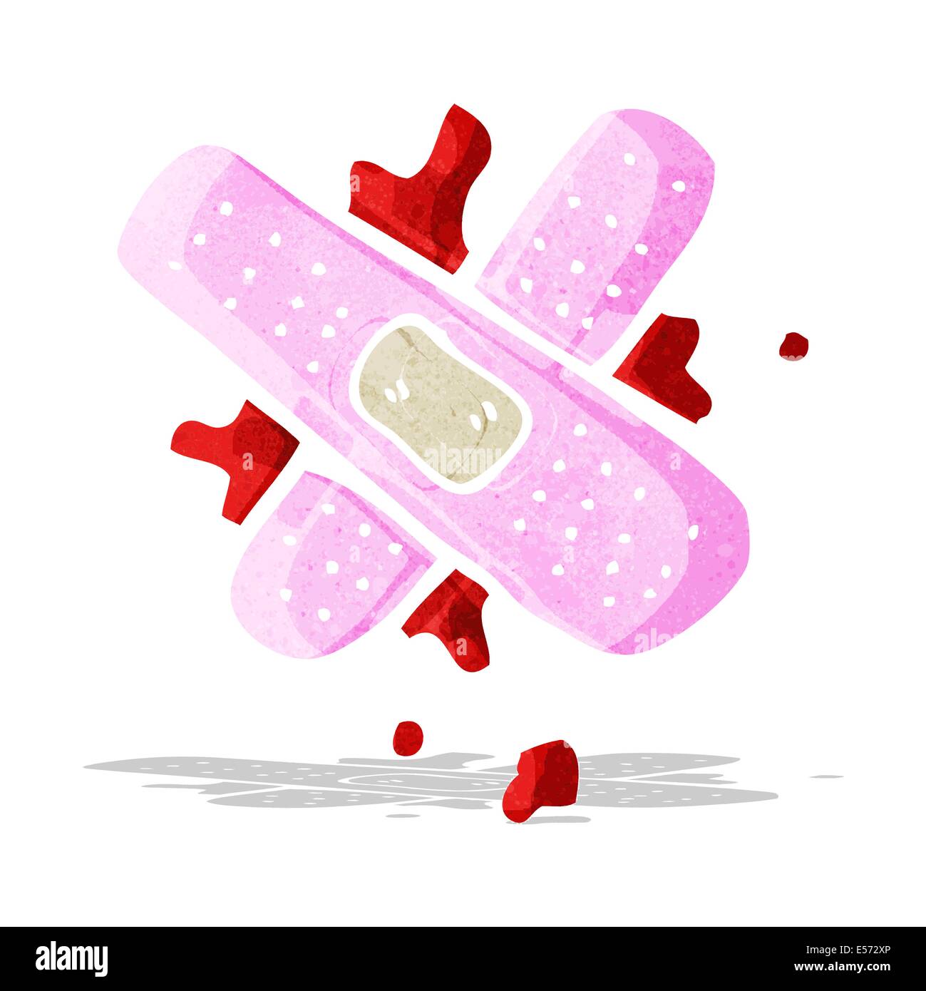 cartoon bloody medical plaster Stock Vector Image & Art - Alamy