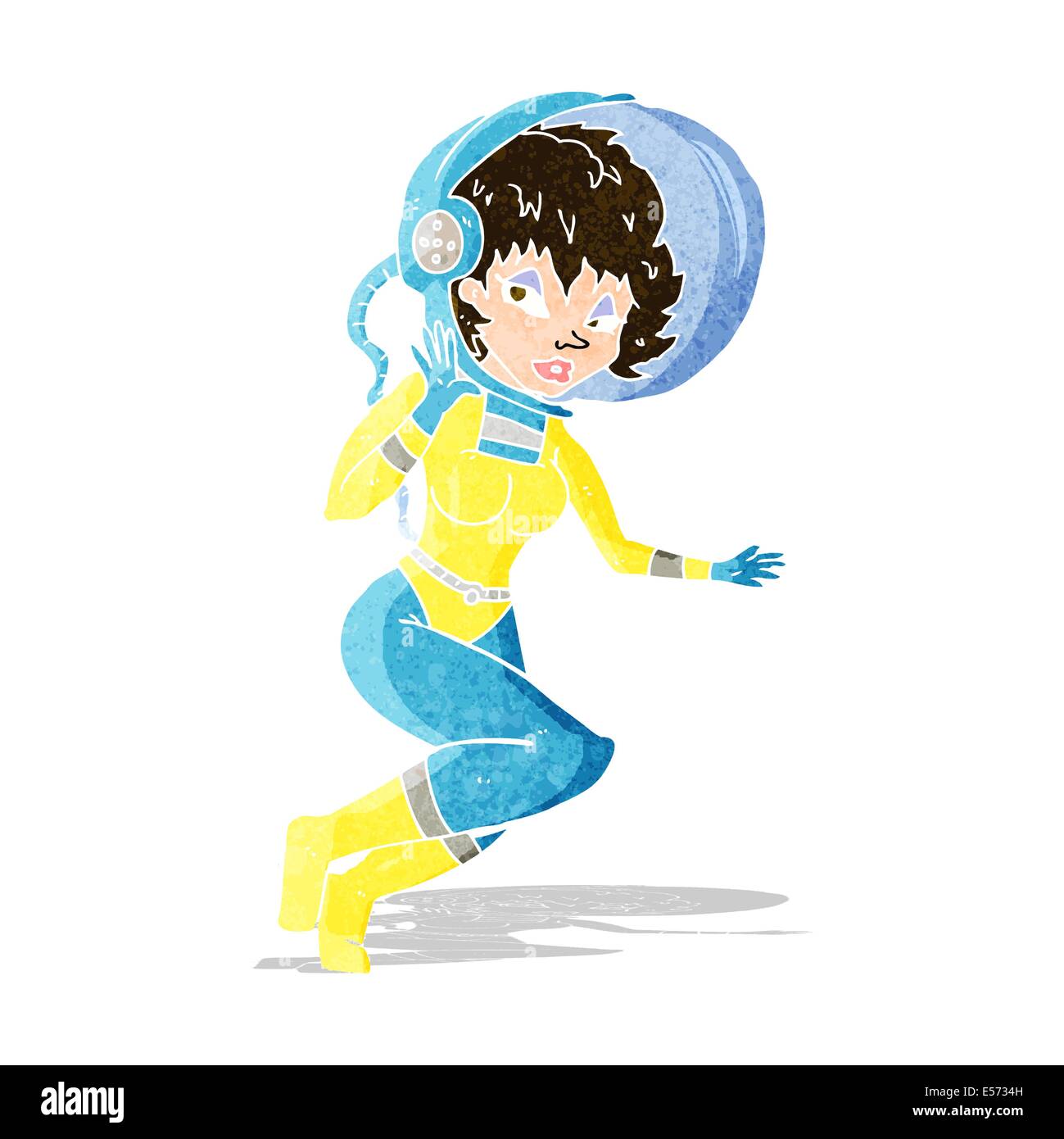cartoon space woman Stock Vector Image & Art - Alamy