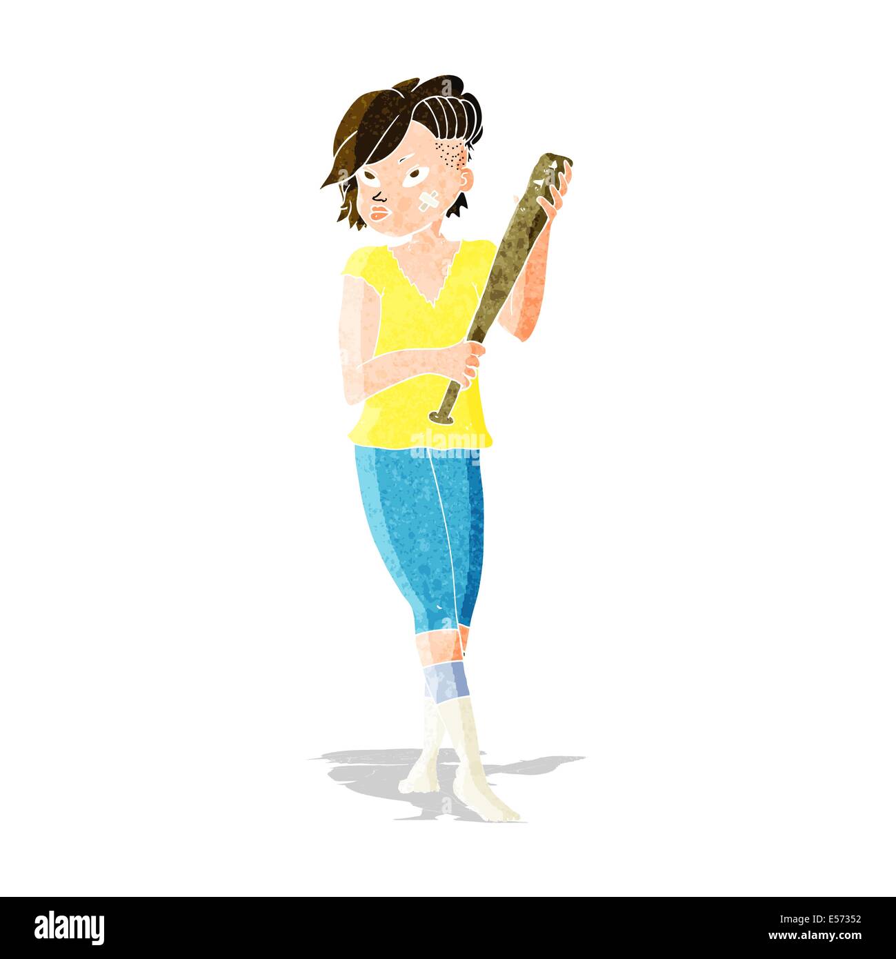 Female baseball bat hand Stock Vector Images - Alamy