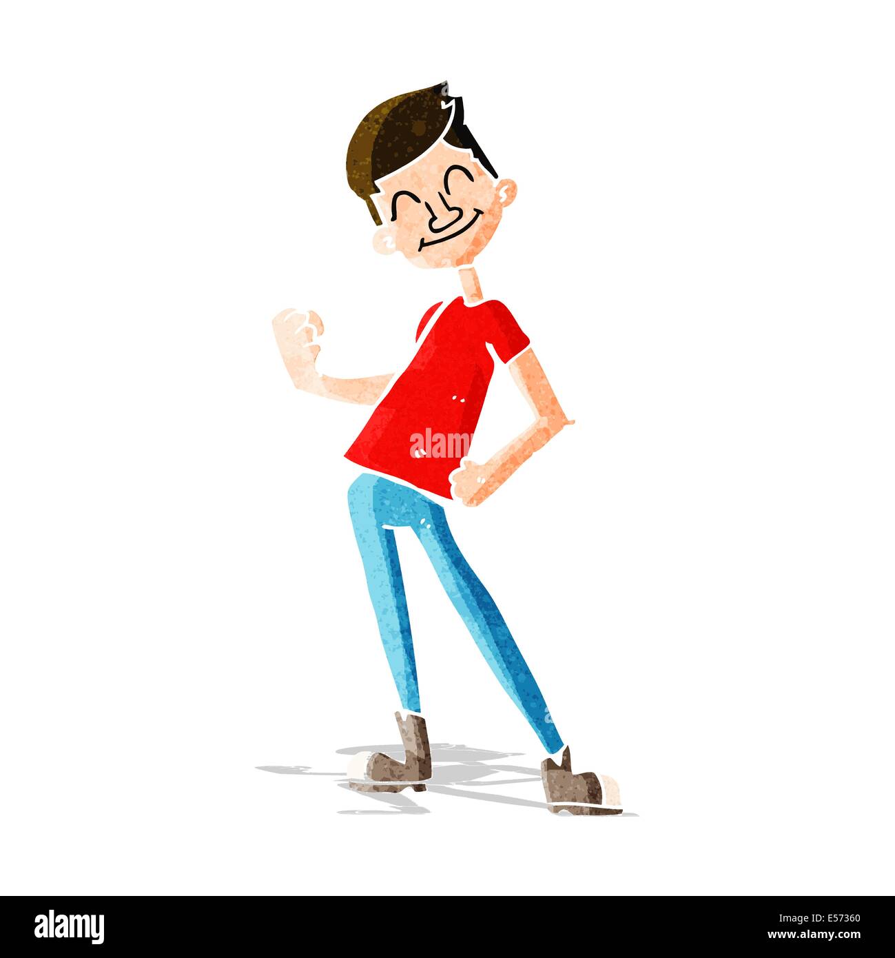 cartoon celebrating man Stock Vector Image & Art - Alamy