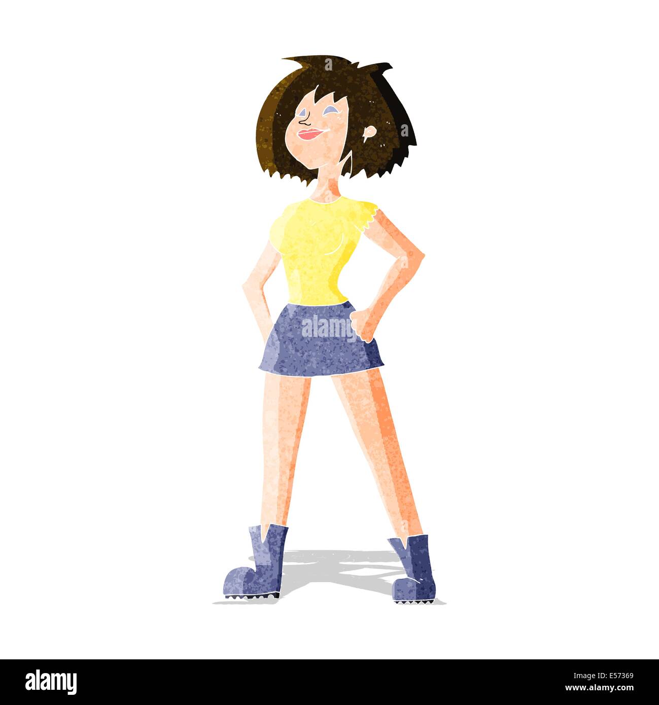 cartoon capable woman Stock Vector Image & Art - Alamy