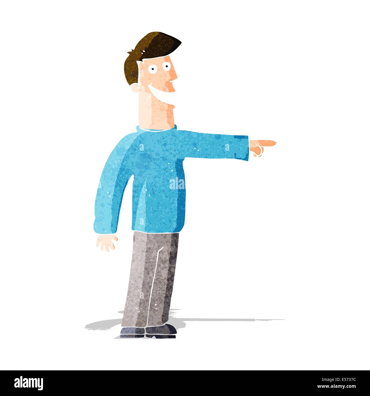 cartoon pointing man Stock Vector Image & Art - Alamy