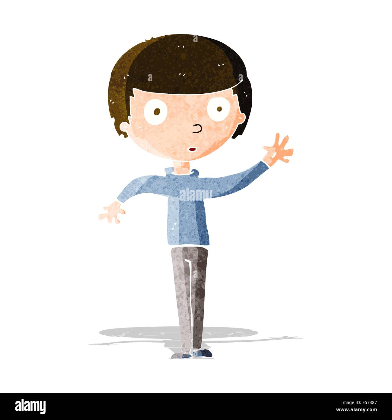 Cartoon boy staring Stock Vector Images - Alamy