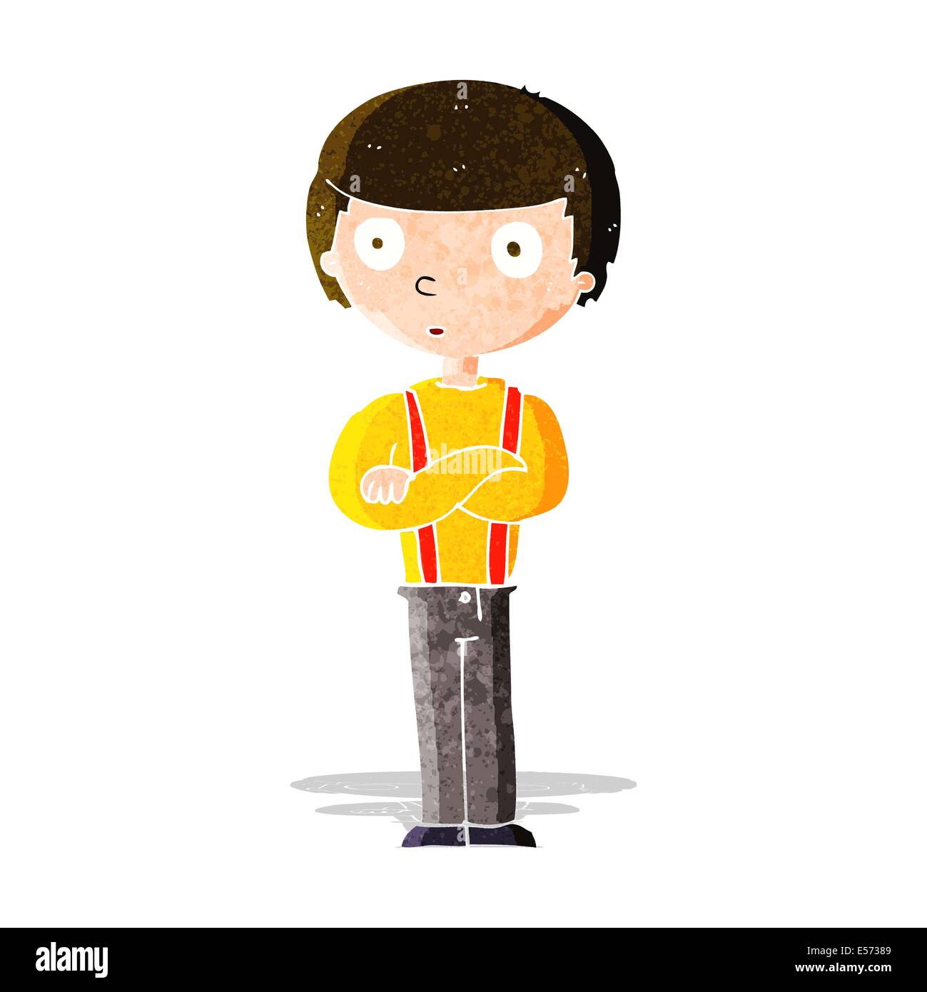 Cartoon boy staring Stock Vector Images - Alamy