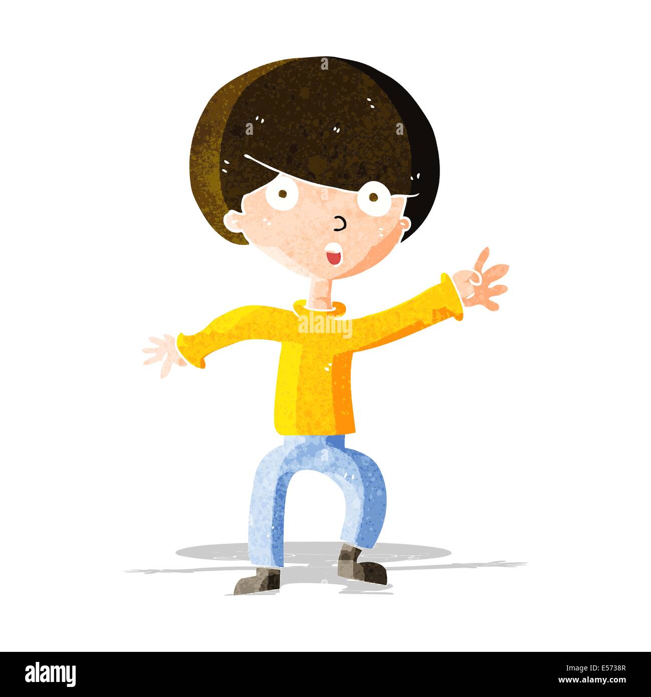 cartoon panicking boy Stock Vector Image & Art - Alamy