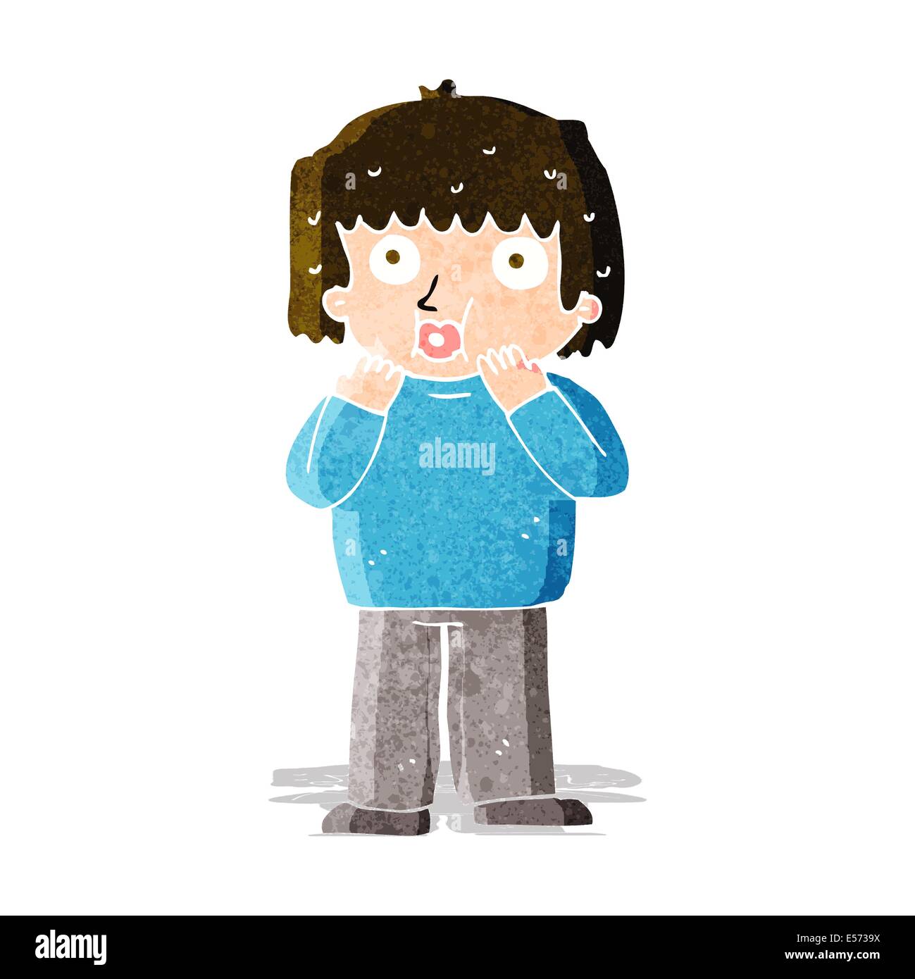 cartoon worried boy Stock Vector Image & Art - Alamy