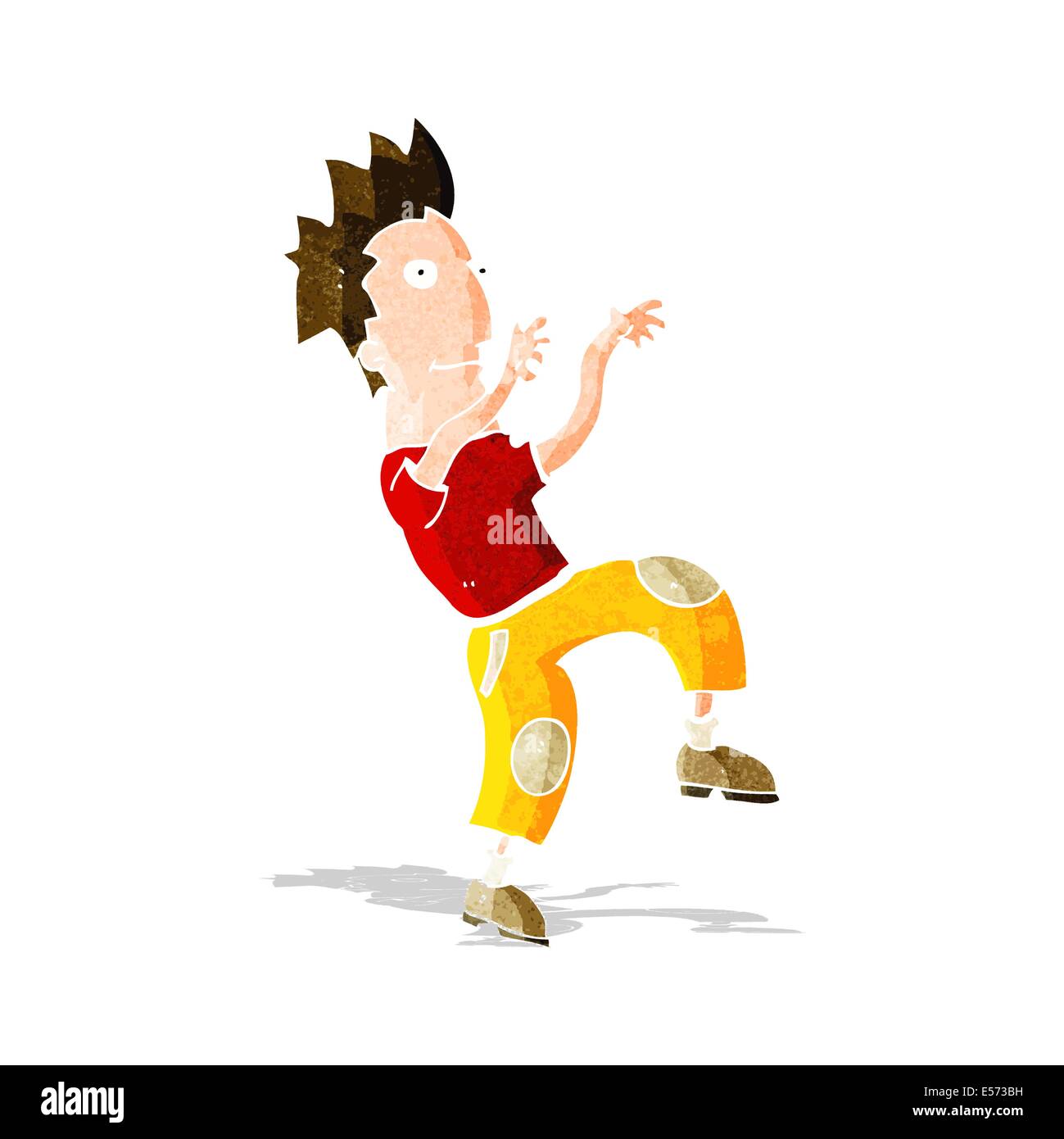 cartoon happy man doing funny dance Stock Vector Image & Art - Alamy