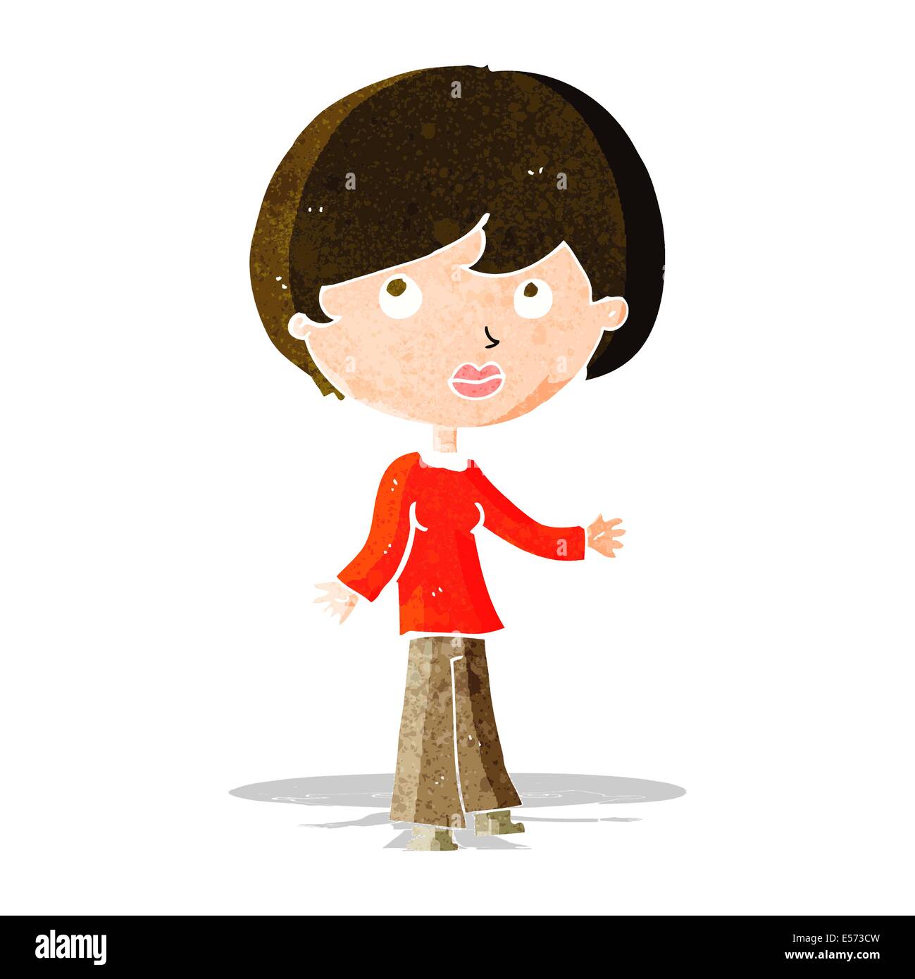 cartoon woman thinking Stock Vector Image & Art - Alamy