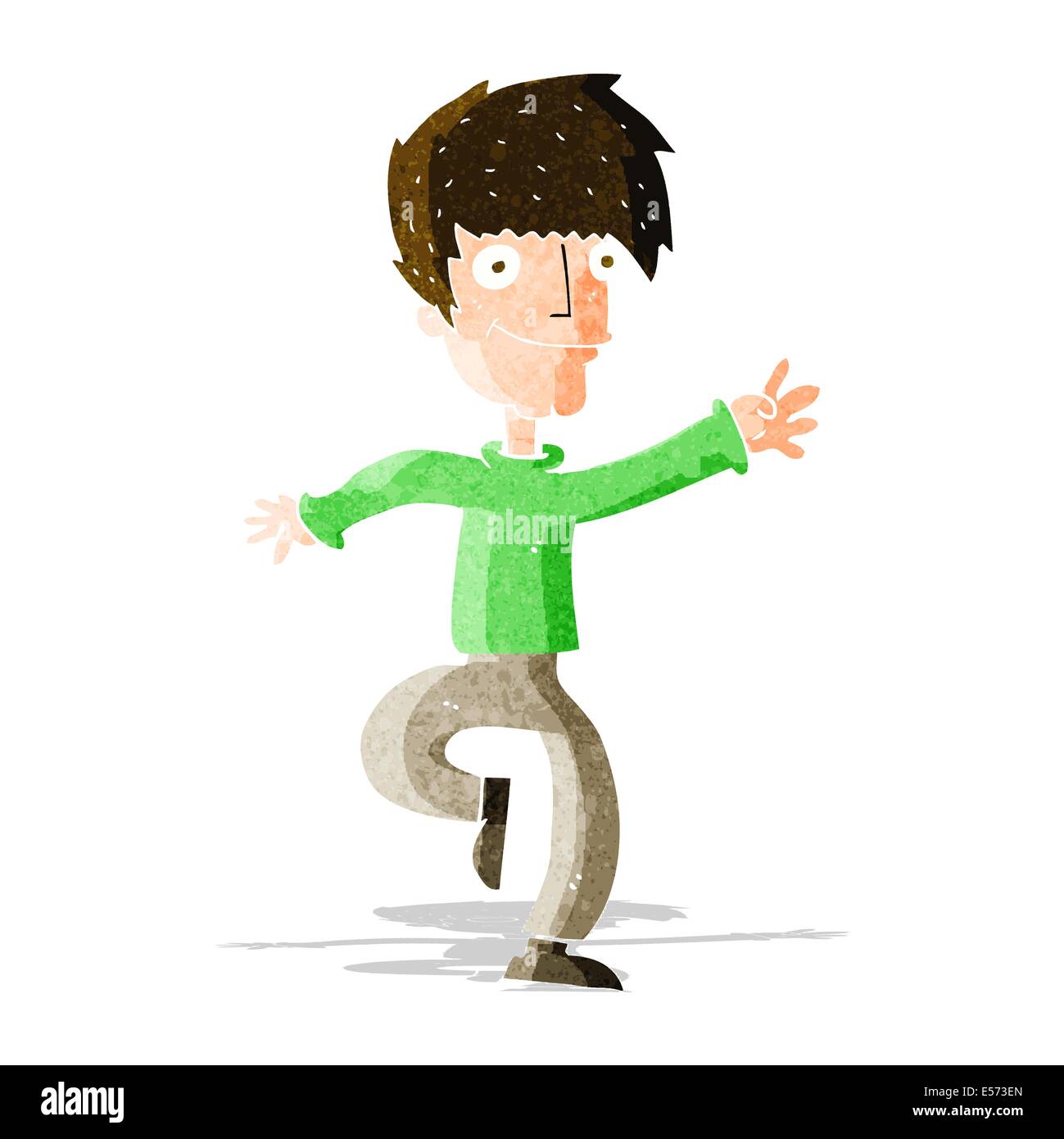cartoon happy man dancing Stock Vector Image & Art - Alamy