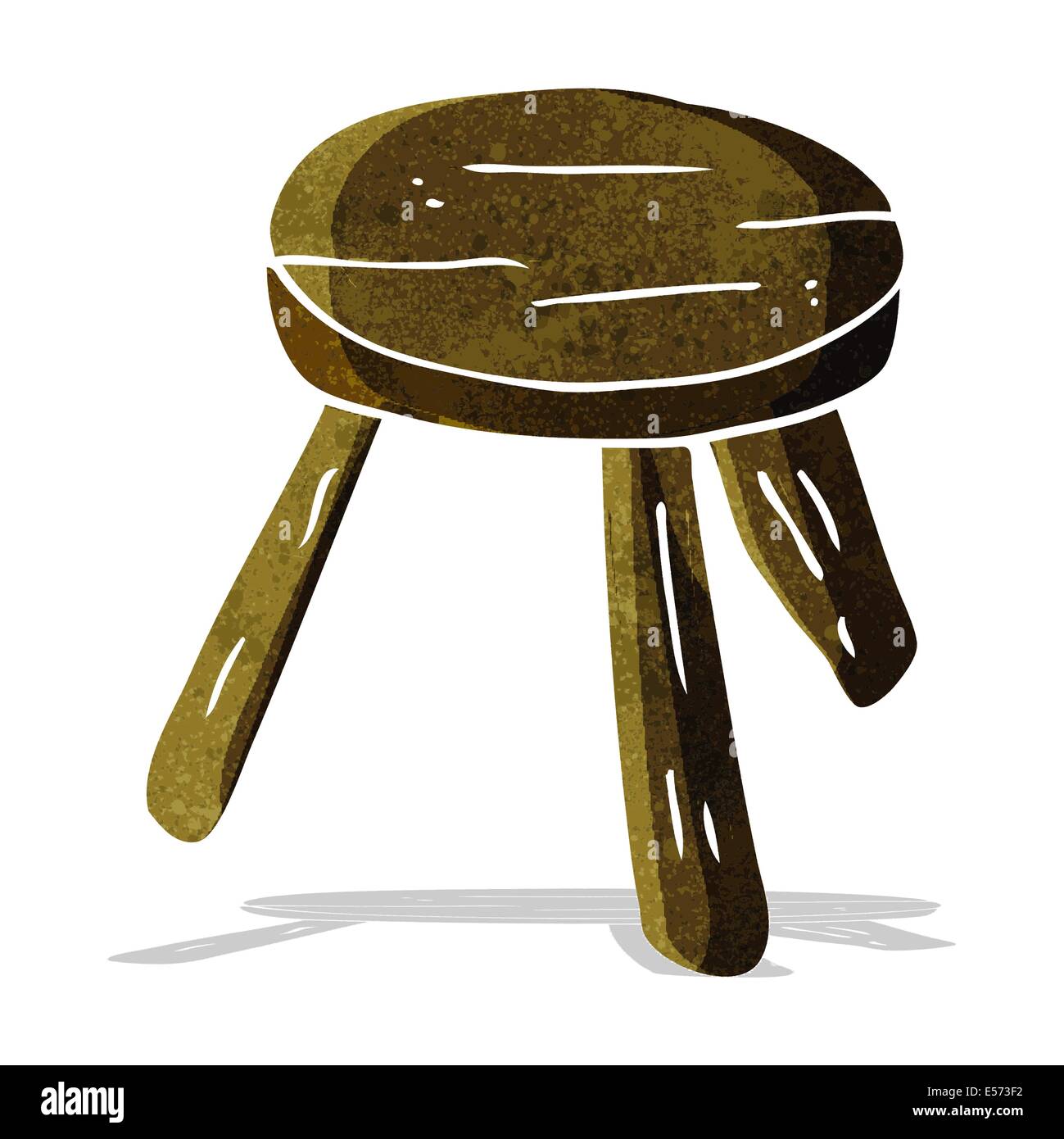 cartoon wooden stool Stock Vector Image & Art - Alamy