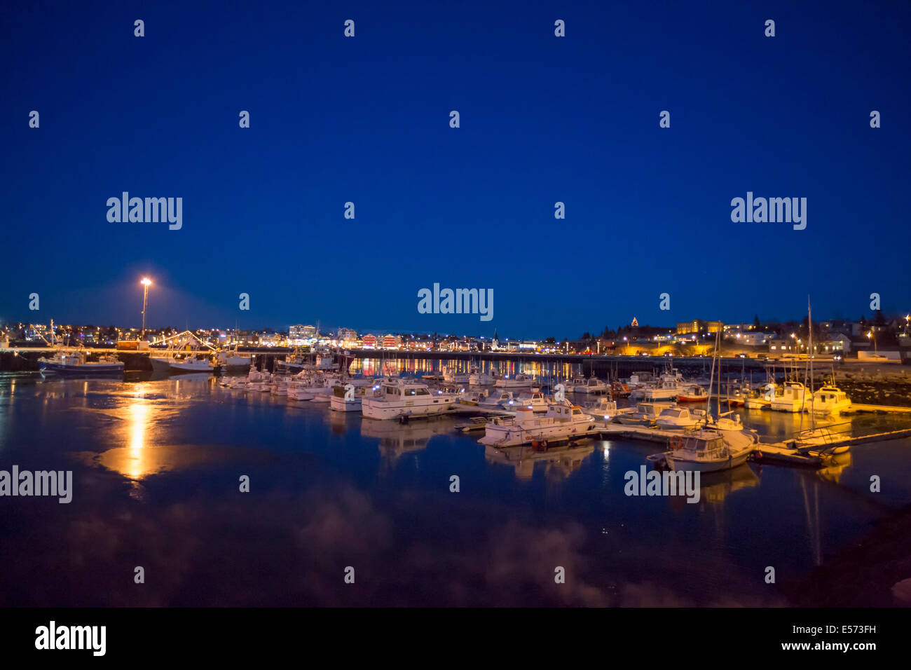 Harbor of Hafnarfjordur, suburb of Reykjavik, Iceland Stock Photo - Alamy