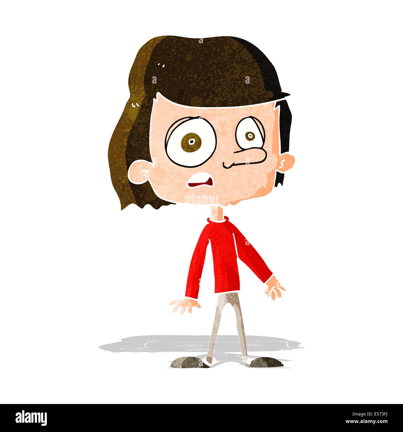 cartoon worried boy Stock Vector Image & Art - Alamy