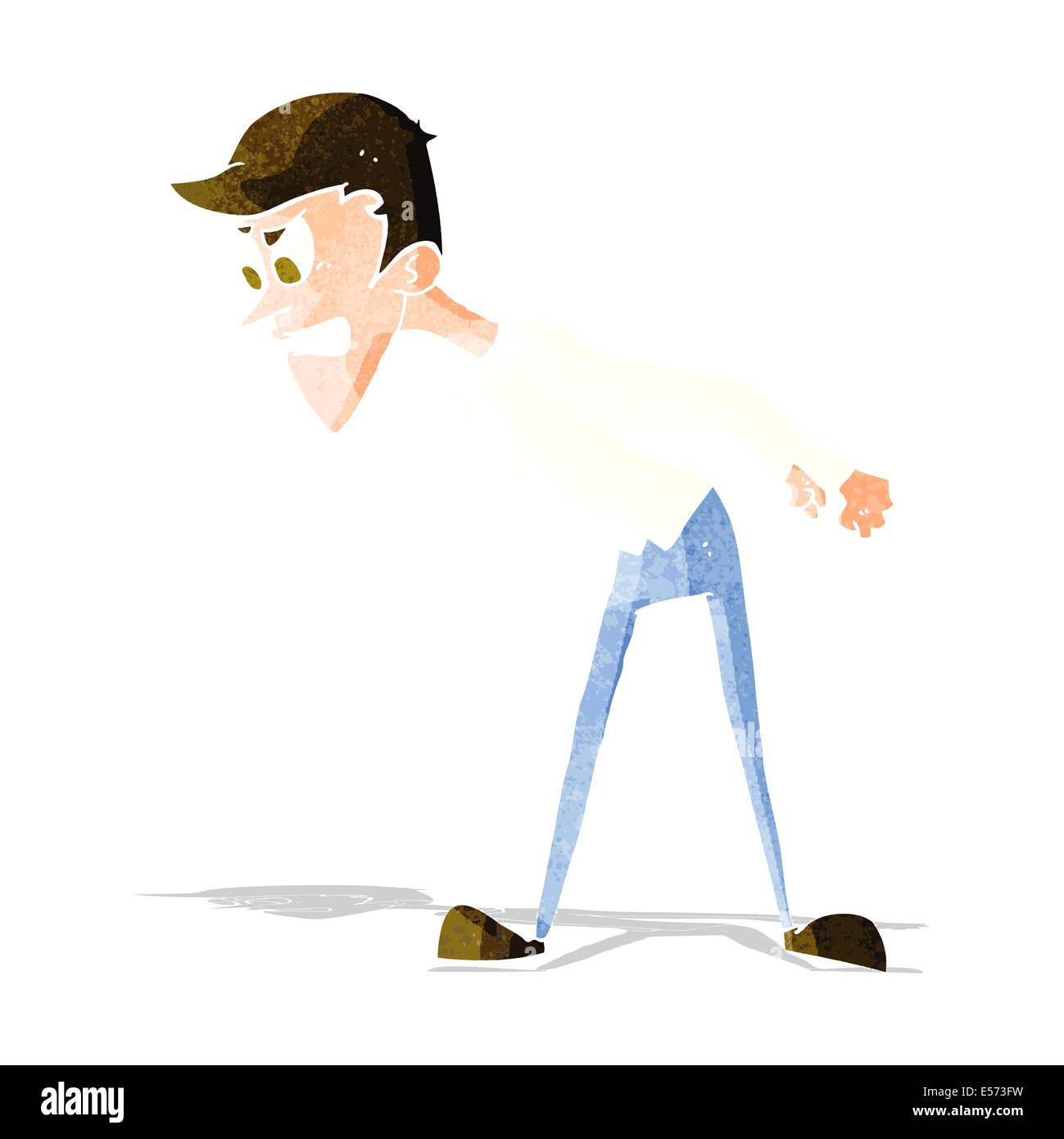 cartoon angry man Stock Vector Image & Art - Alamy