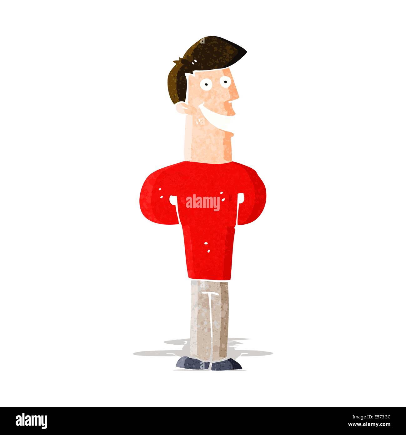 cartoon grinning man Stock Vector Image & Art - Alamy