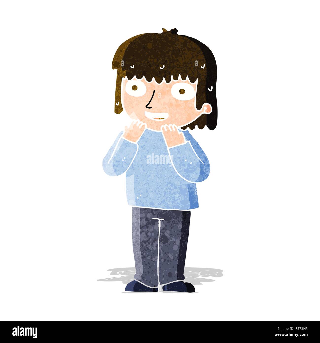 cartoon excited person Stock Vector Image & Art - Alamy