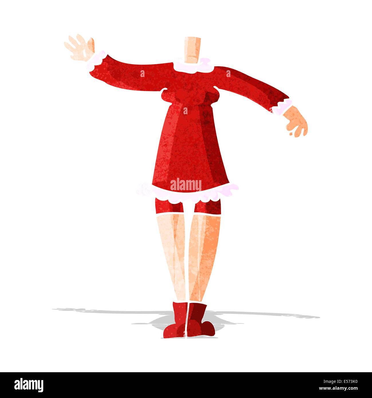 cartoon female body (add photos or mix and match cartoons Stock Vector ...