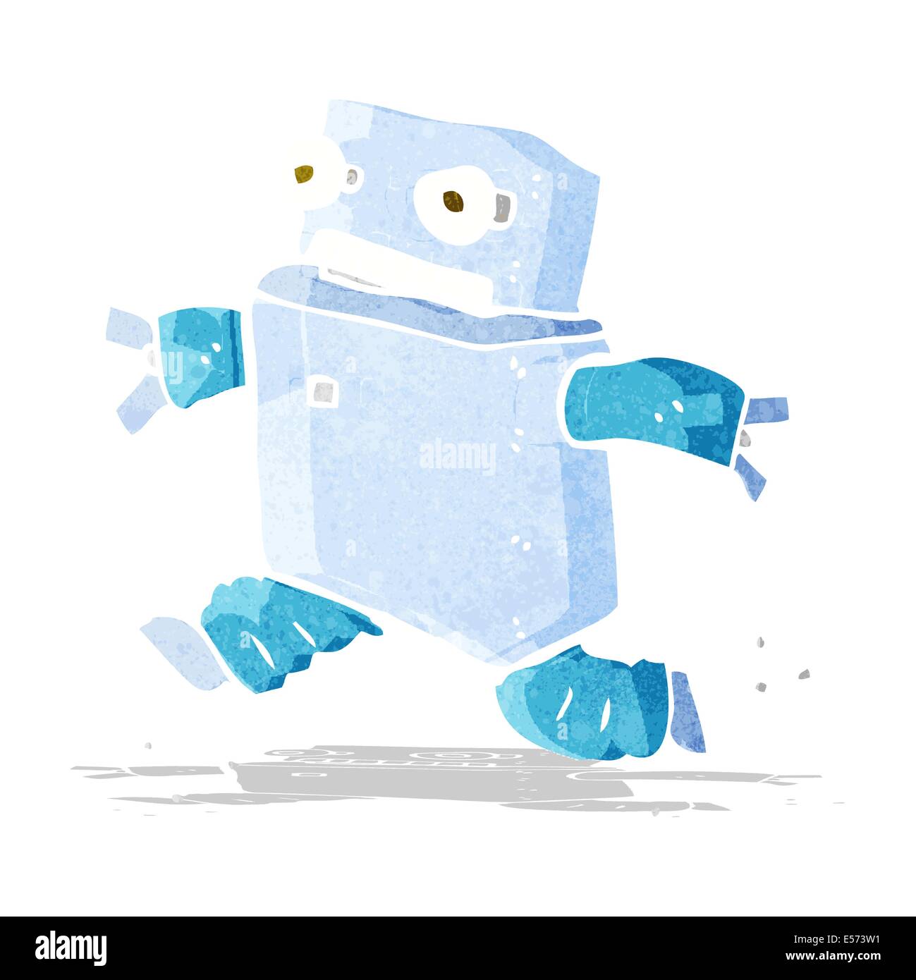 cartoon running robot Stock Vector Image & Art - Alamy