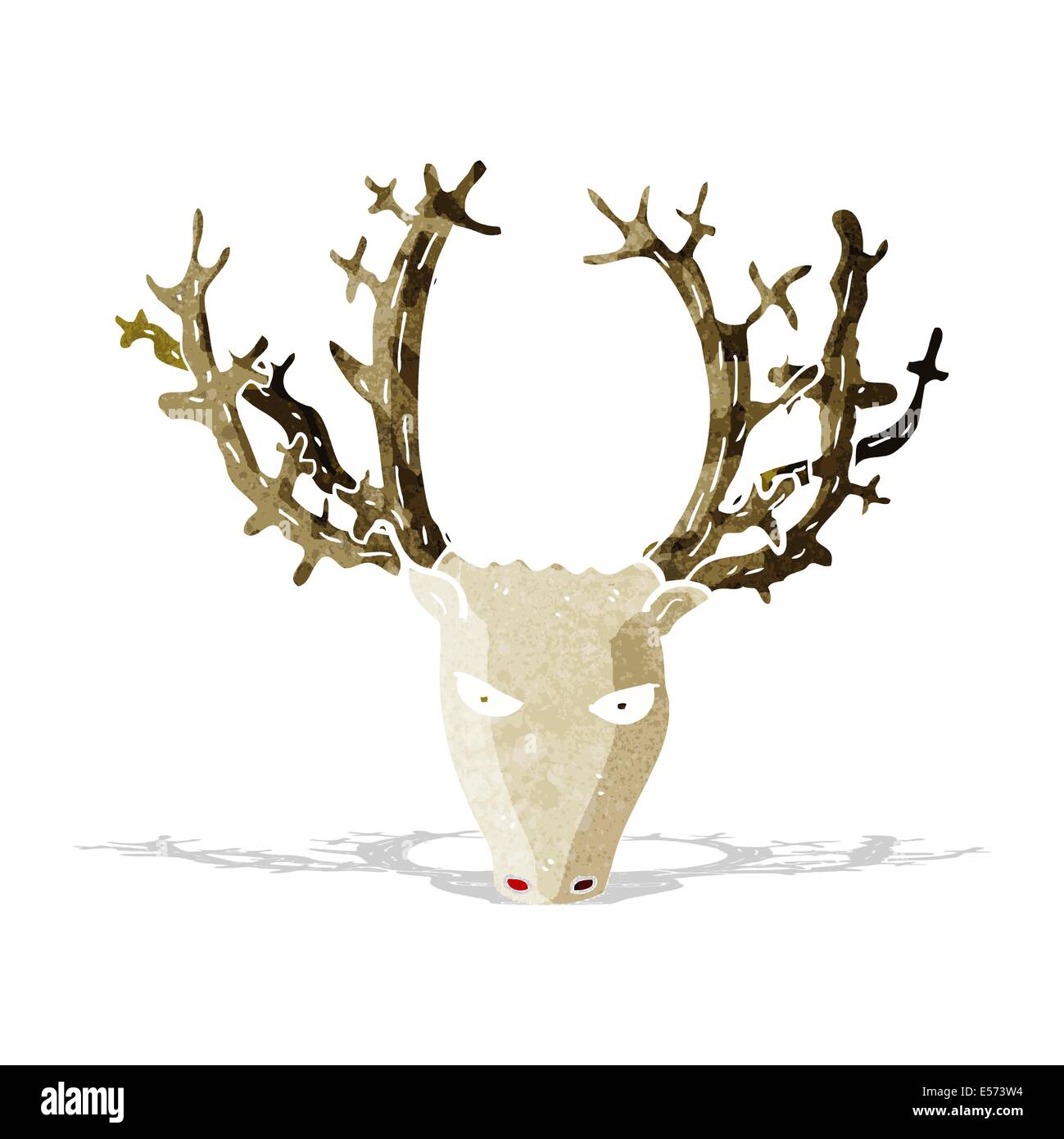 Cartoon stag head Cut Out Stock Images & Pictures - Alamy
