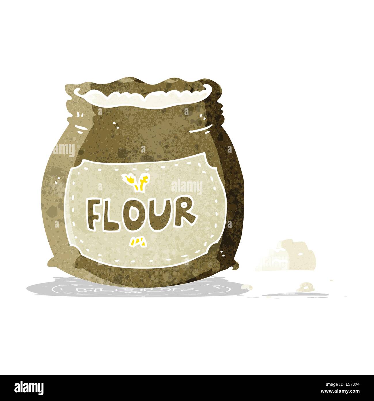 cartoon bag of flour Stock Vector Image & Art - Alamy