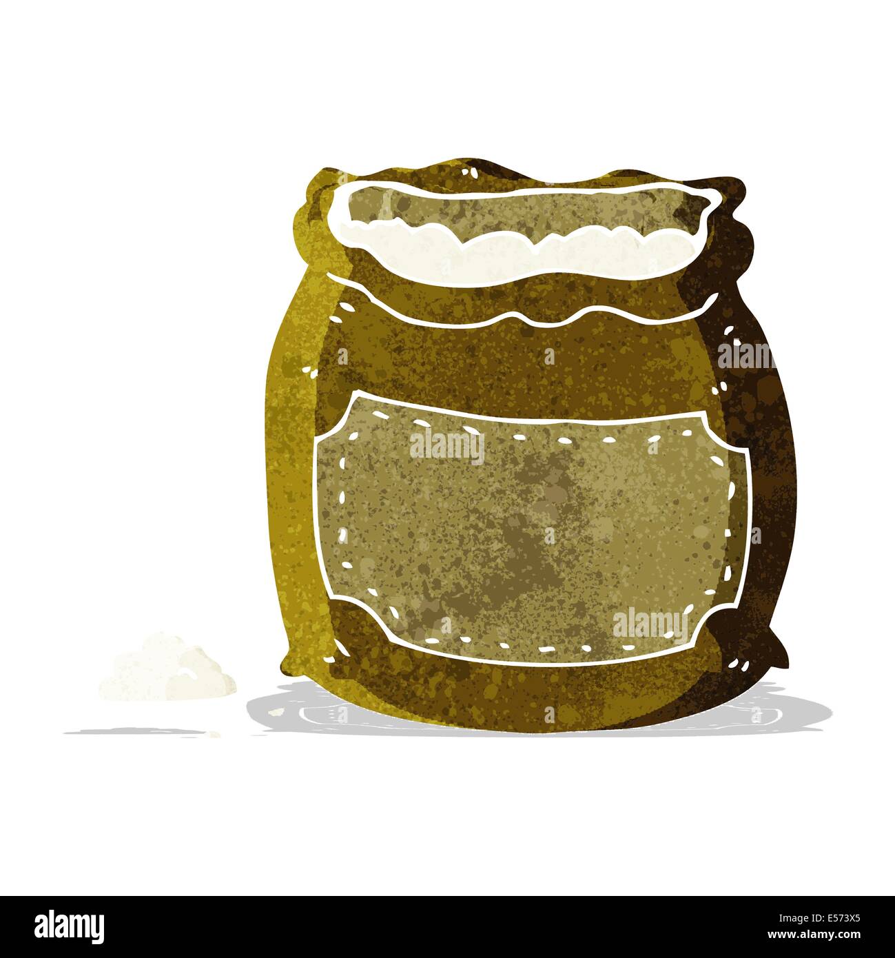 cartoon bag of flour Stock Vector Image & Art - Alamy