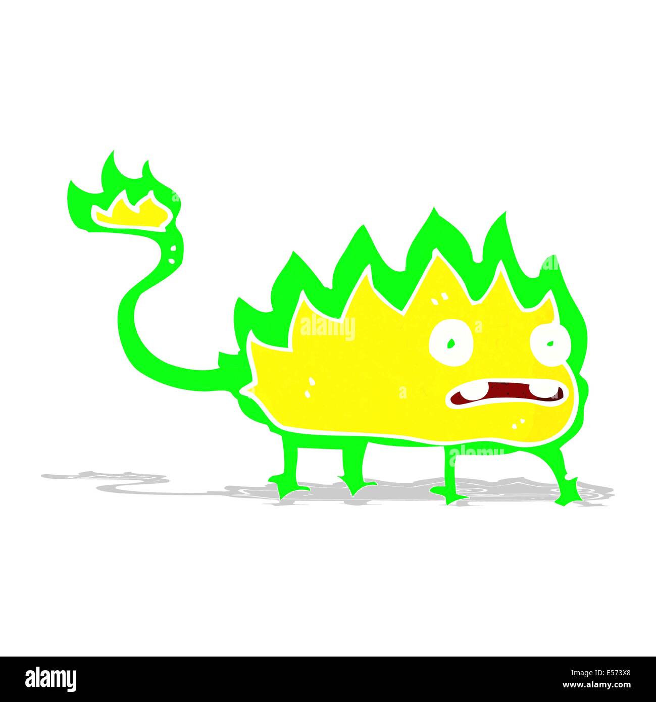 cartoon little fire demon Stock Vector Image & Art - Alamy