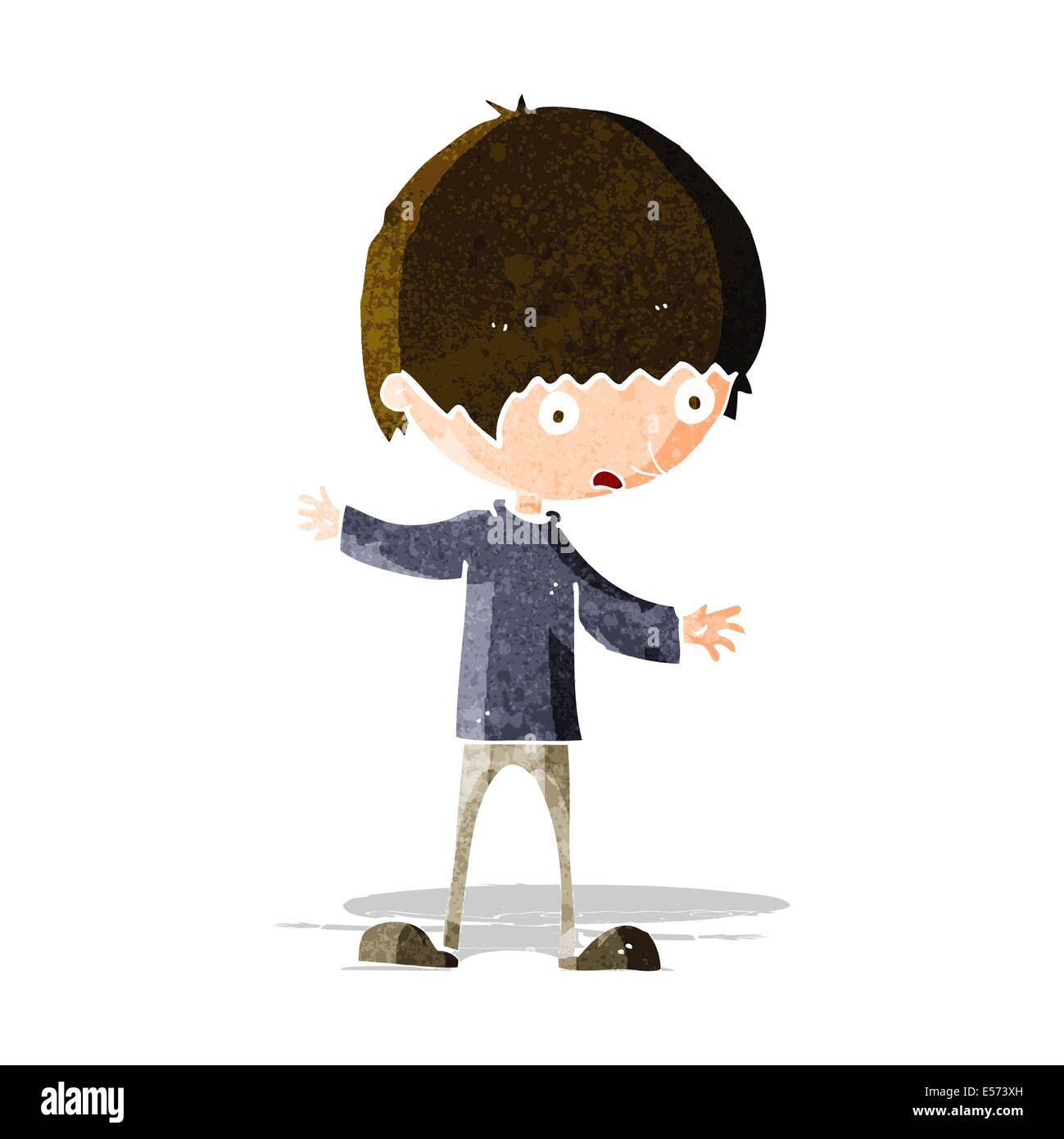 cartoon boy with outstretched arms Stock Vector Image & Art - Alamy