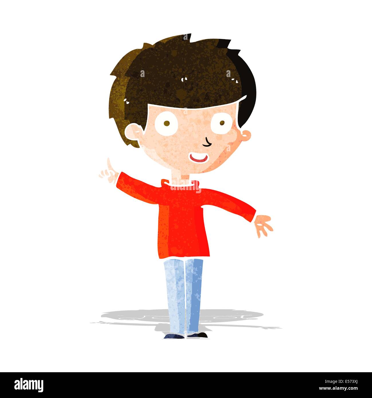 cartoon boy with idea Stock Vector Image & Art - Alamy