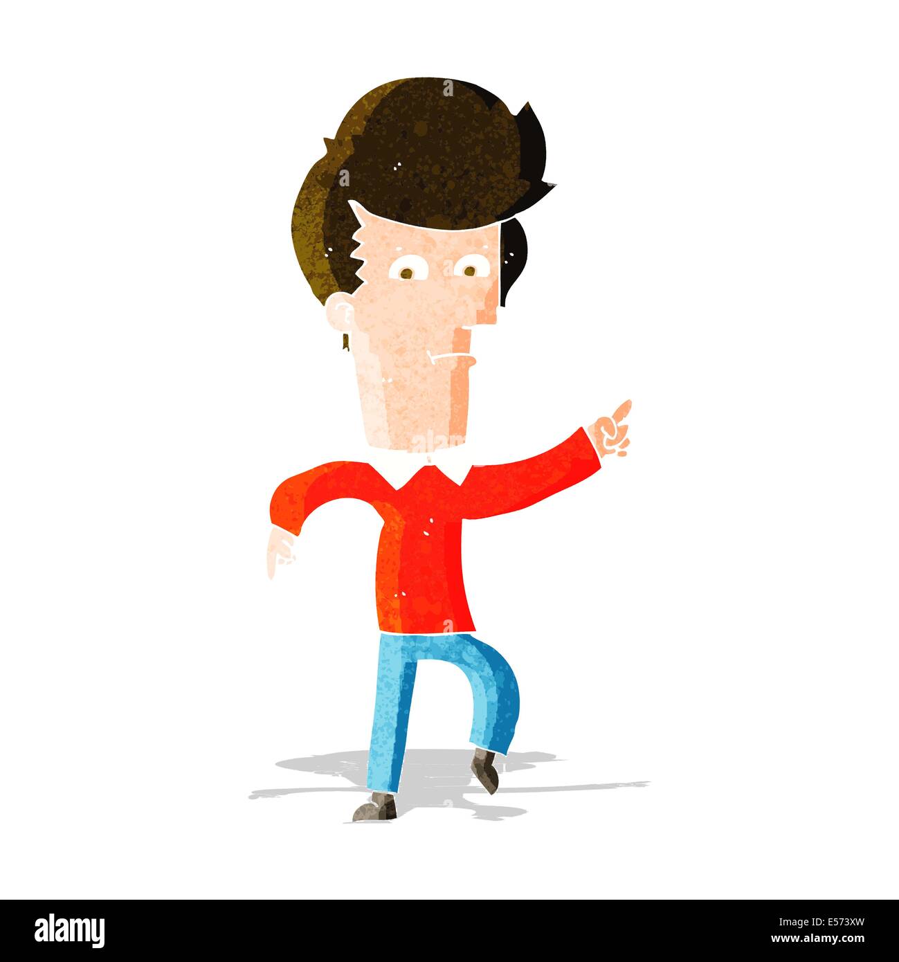 cartoon man pointing Stock Vector Image & Art - Alamy