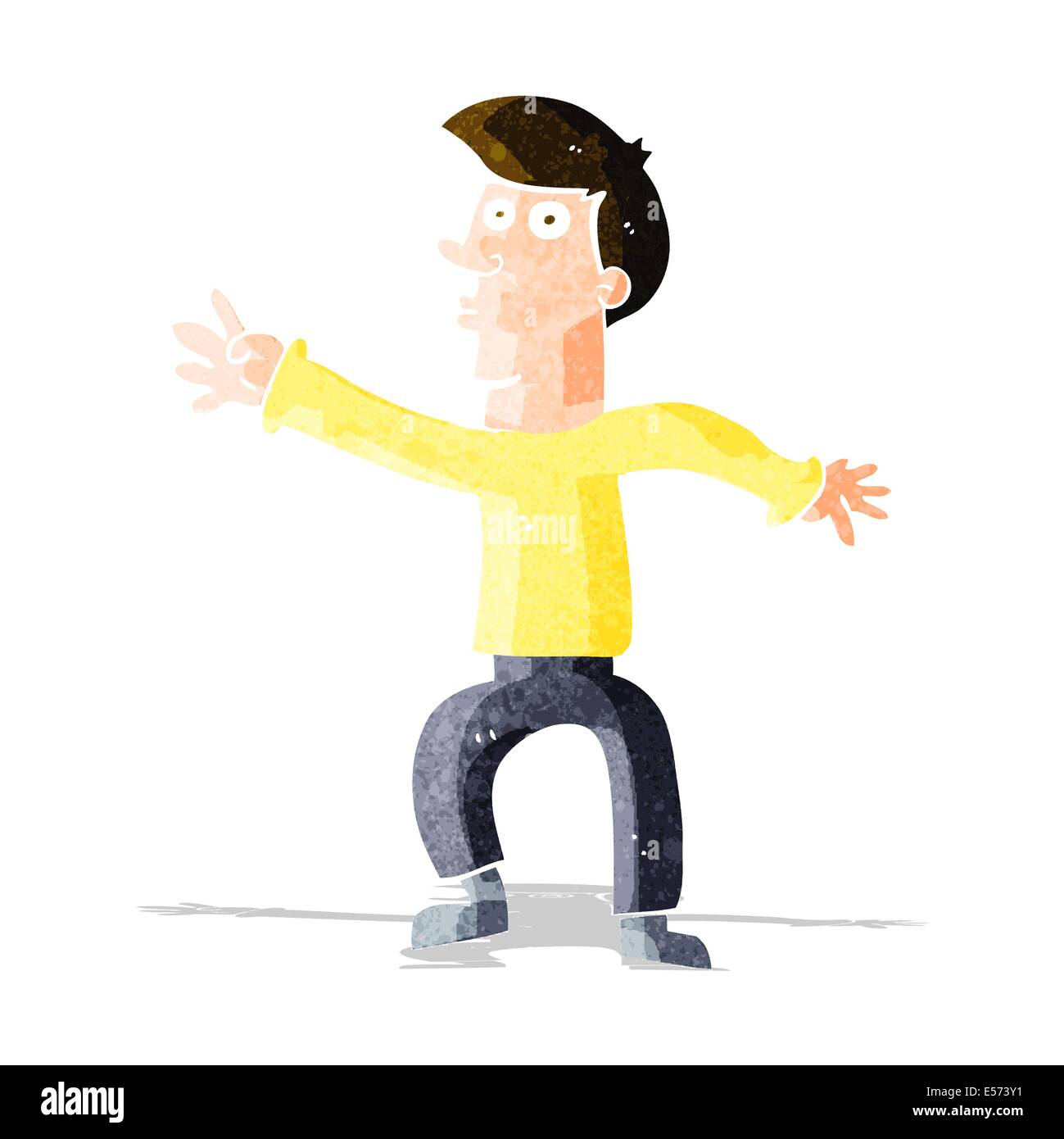 cartoon reaching man Stock Vector Image & Art - Alamy