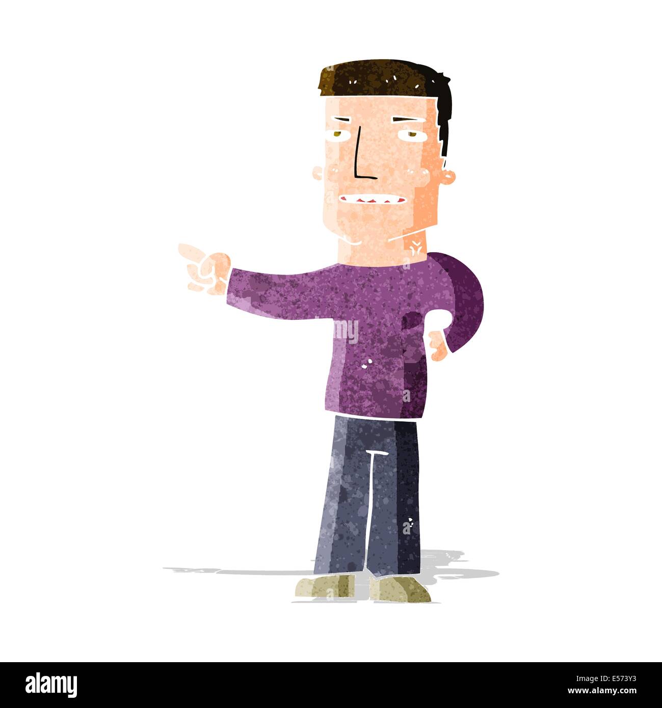 cartoon man pointing Stock Vector Image & Art - Alamy