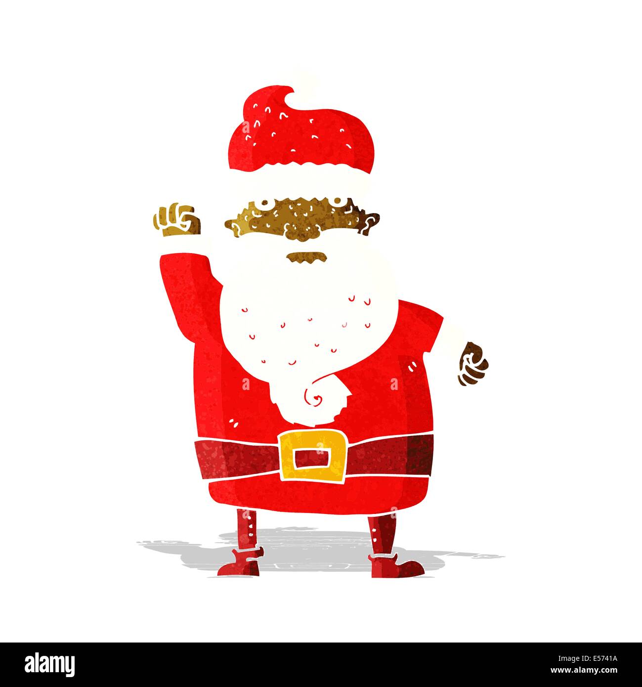 cartoon angry santa claus Stock Vector Image & Art - Alamy