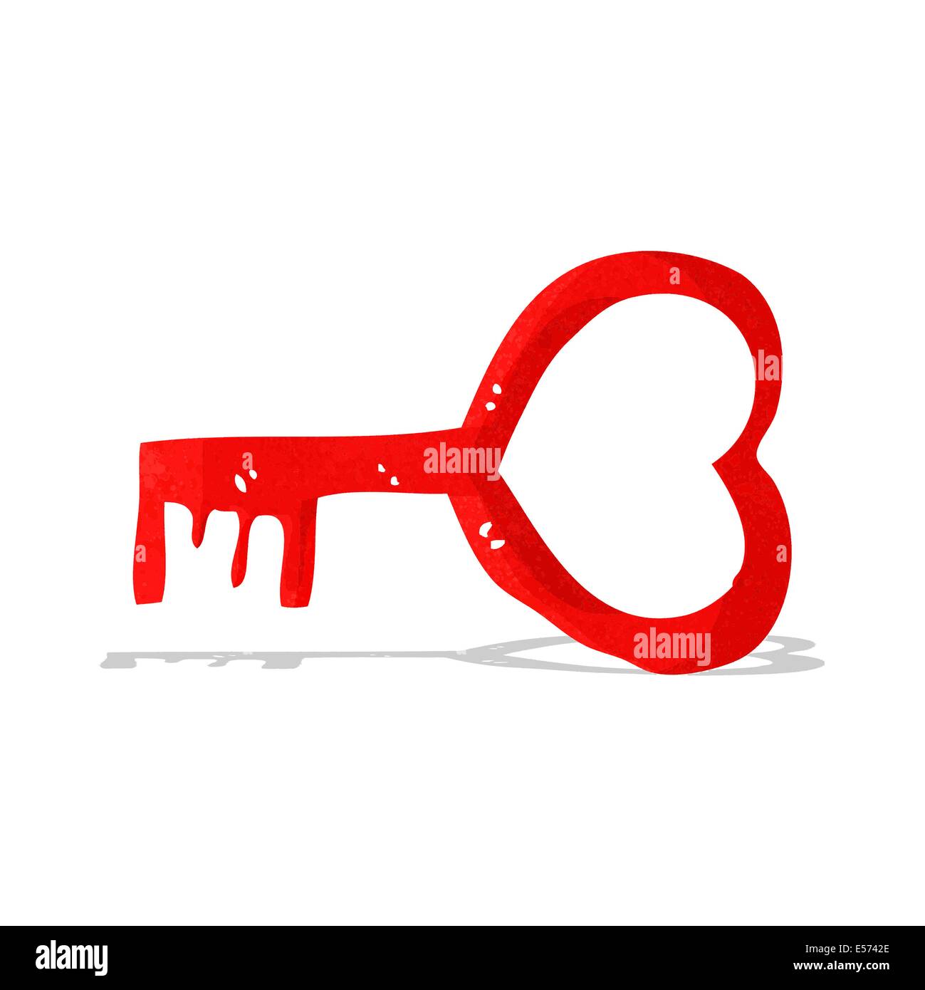 cartoon heart shaped key Stock Vector Image & Art - Alamy