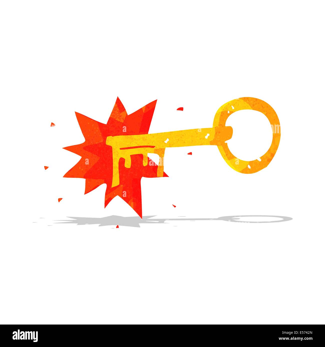 Cartoon old key Cut Out Stock Images & Pictures - Alamy
