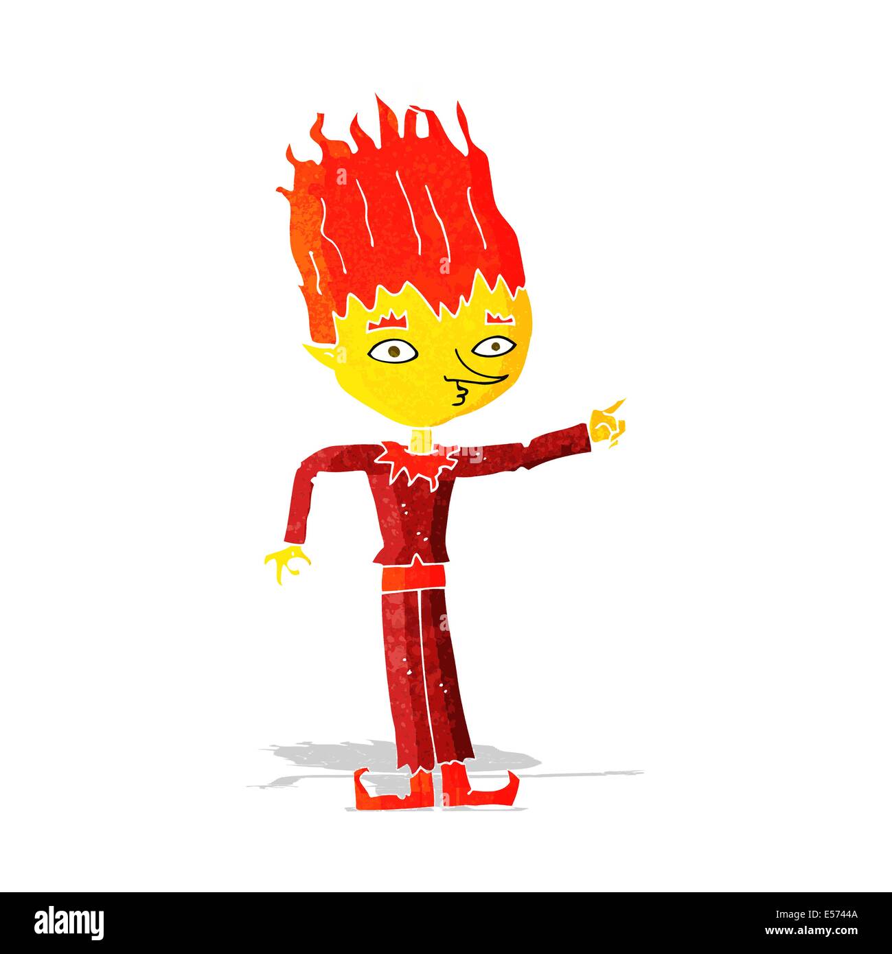 fire spirit cartoon Stock Vector Image & Art - Alamy