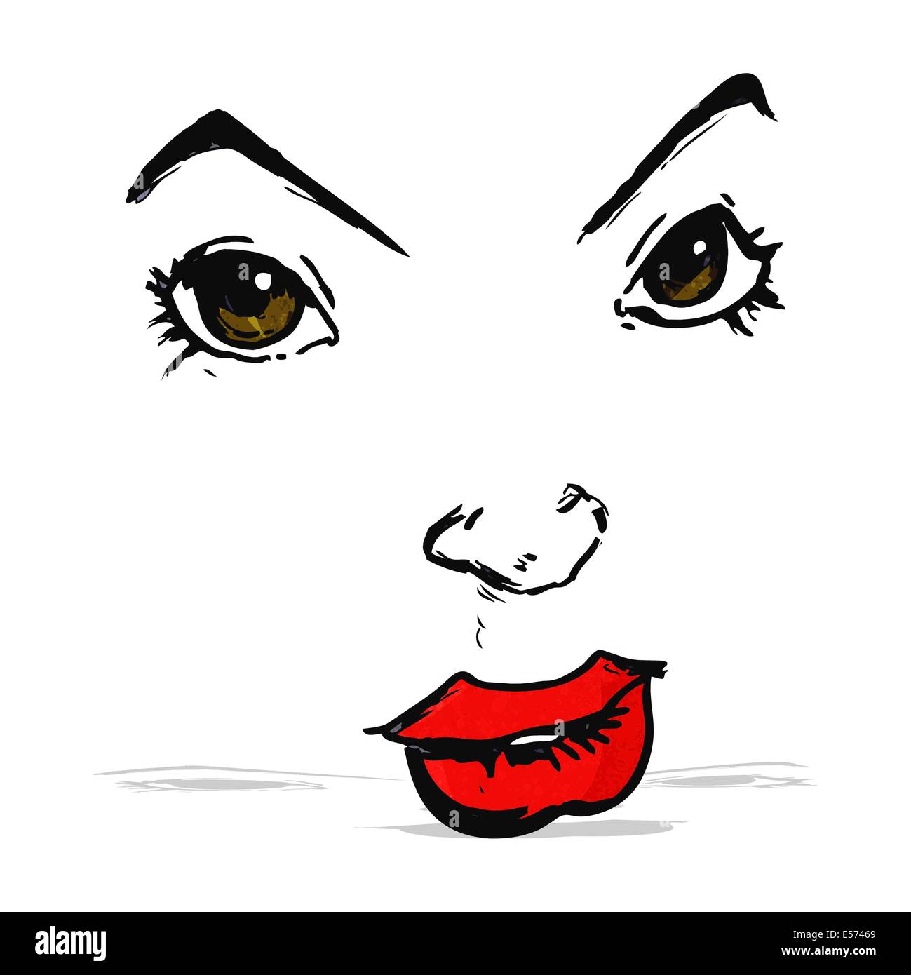 cartoon comic book face Stock Vector Image & Art - Alamy