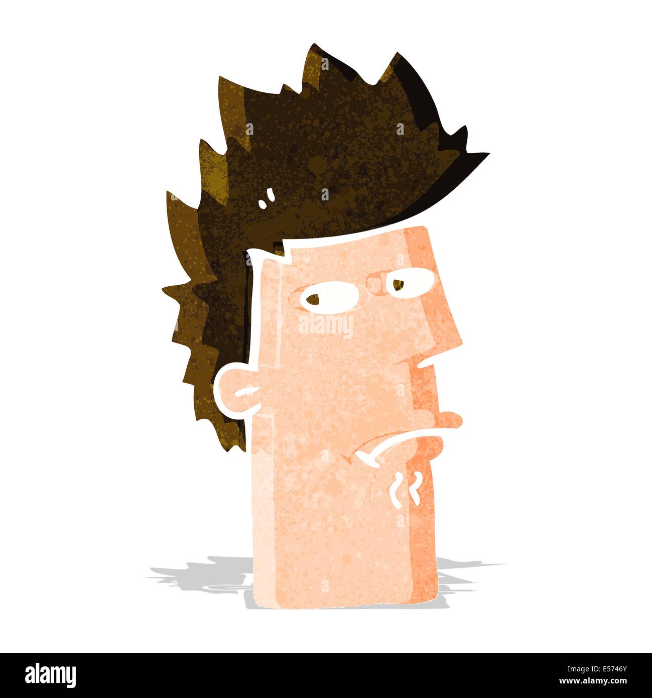 Cartoon nervous expression Cut Out Stock Images & Pictures - Alamy