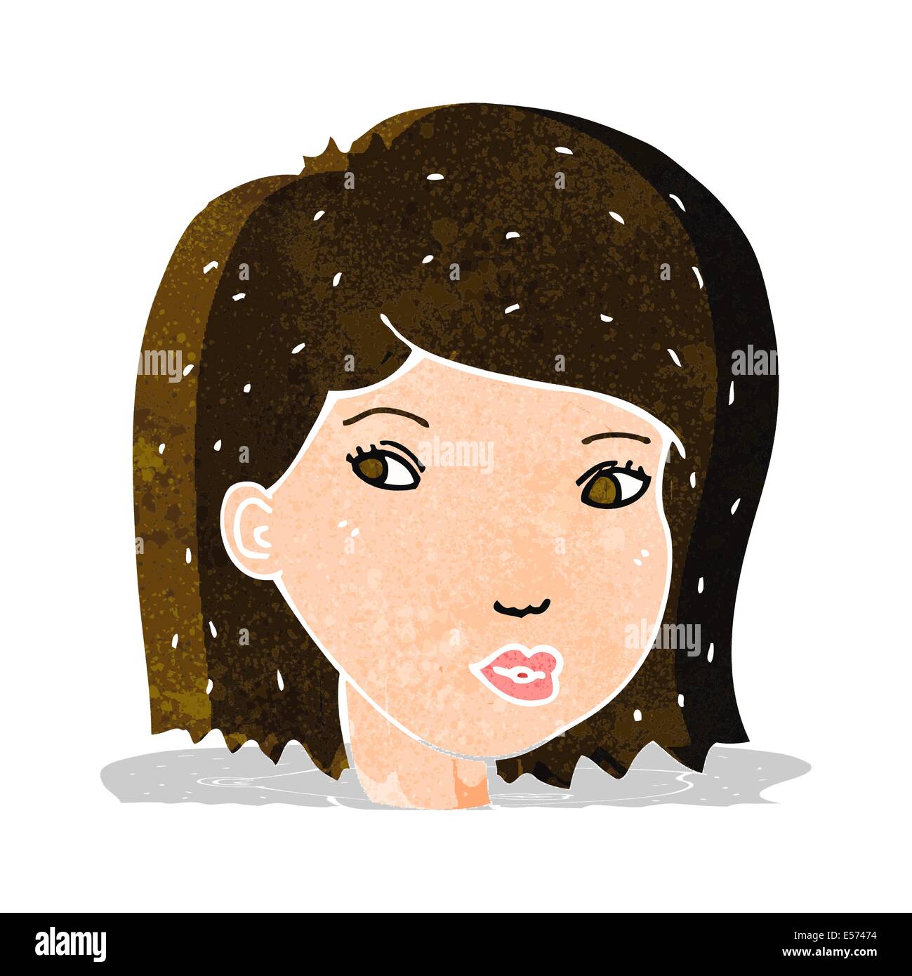 cartoon female face Stock Vector Image & Art - Alamy