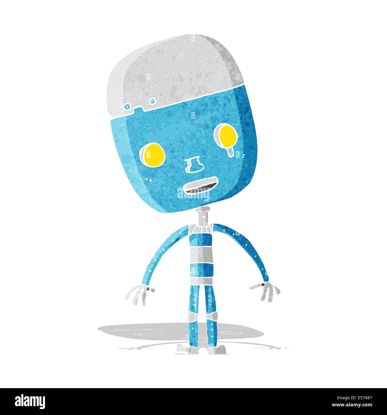 cartoon sad robot Stock Vector Image & Art - Alamy