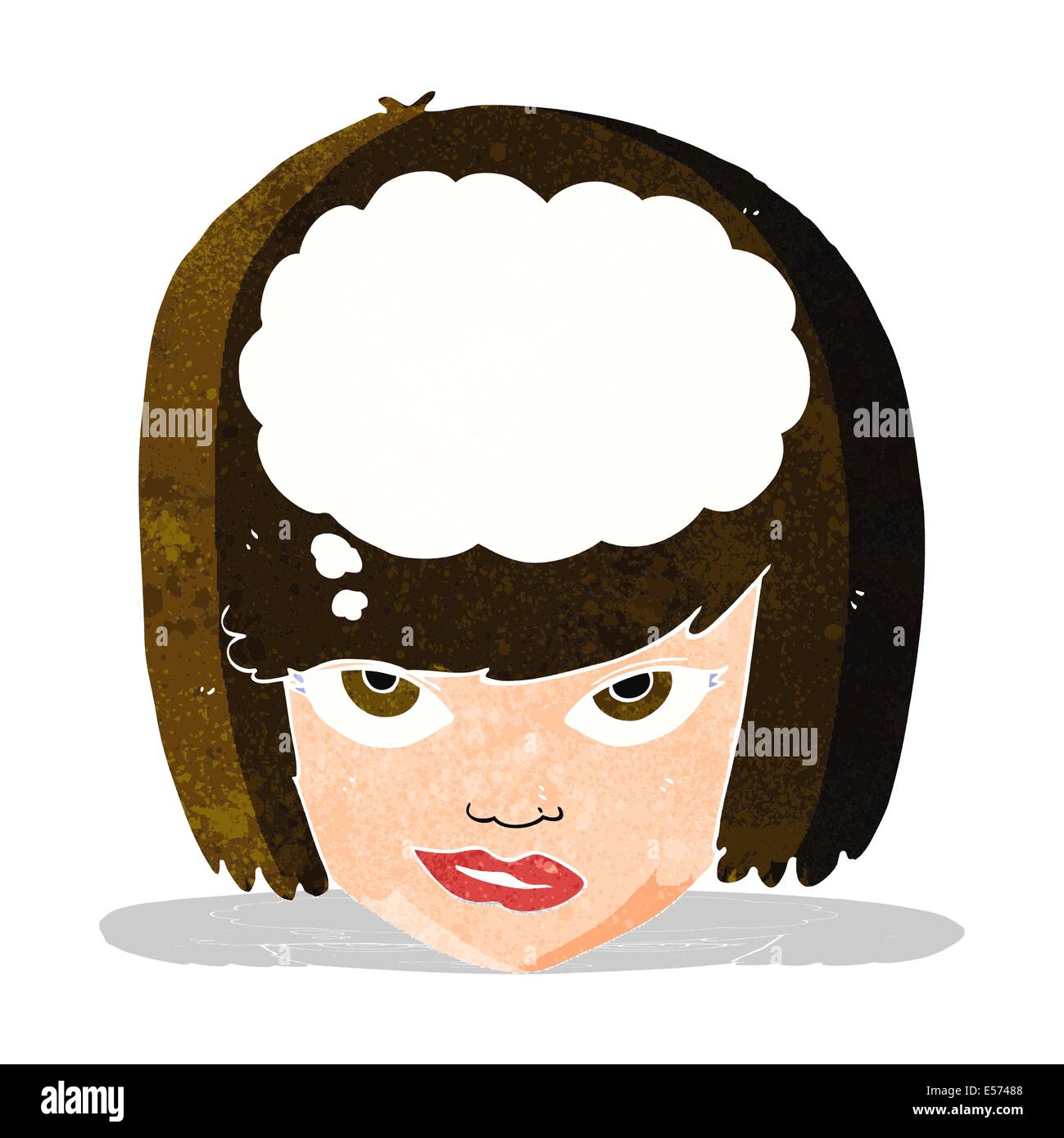 cartoon woman thinking Stock Vector Image & Art - Alamy