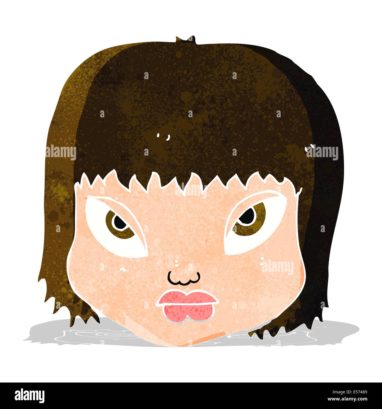 Irritated Face Cartoon