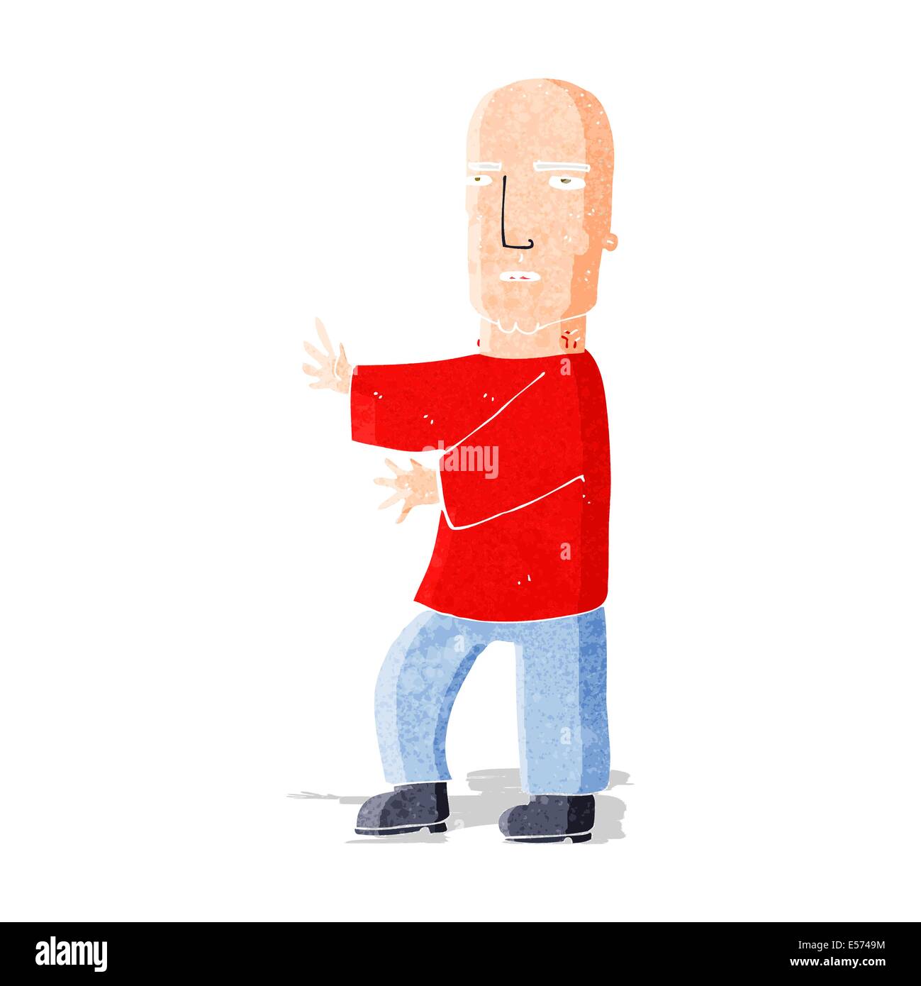 cartoon tough man Stock Vector Image & Art - Alamy