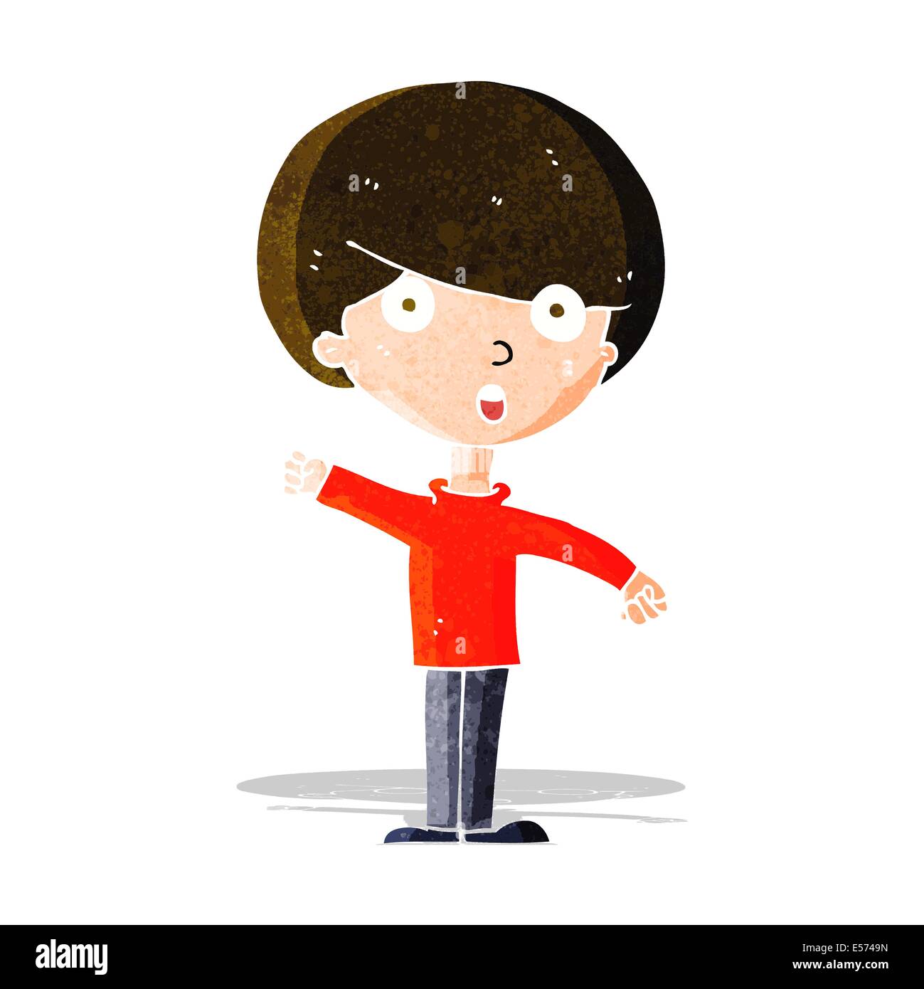 cartoon shocked boy Stock Vector Image & Art - Alamy