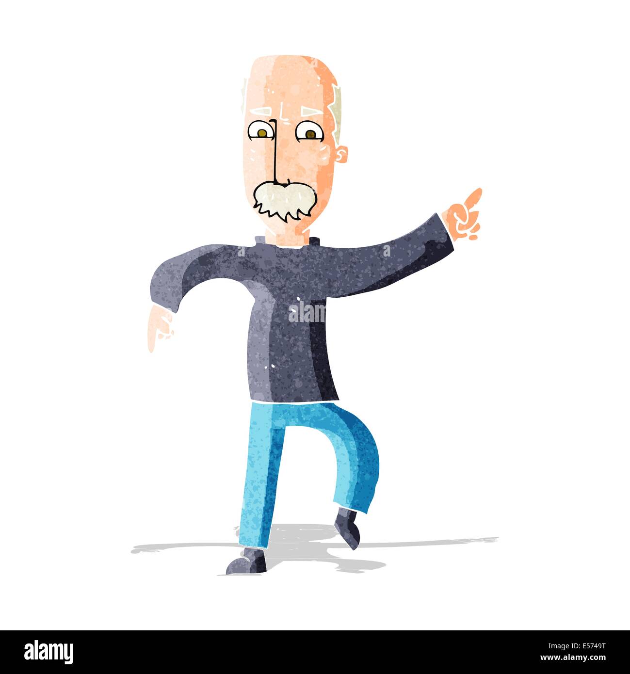 cartoon angry old man Stock Vector Image & Art - Alamy